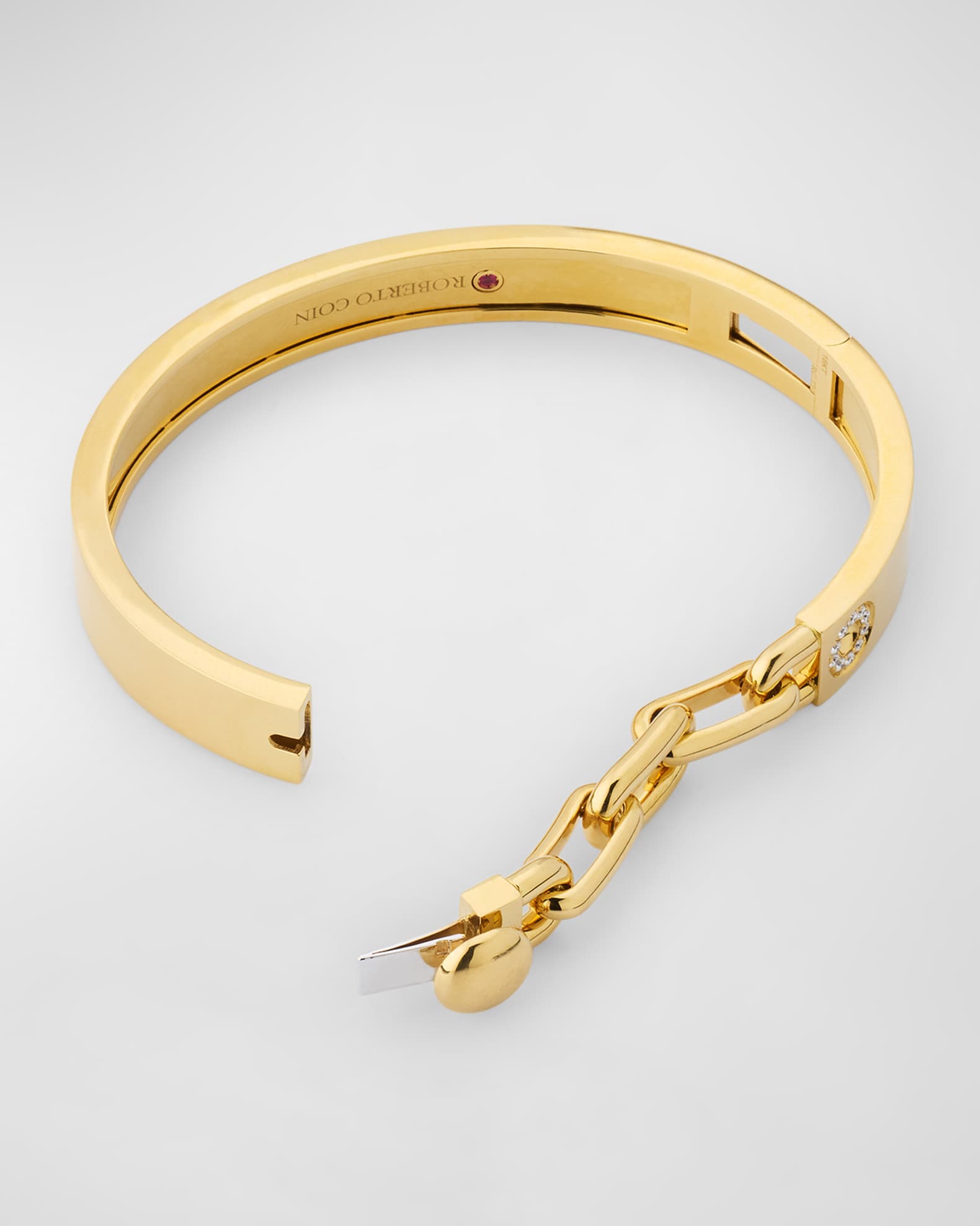 Roberto Coin 18K Yellow Gold Navarra Chain Bangle | Neiman Marcus