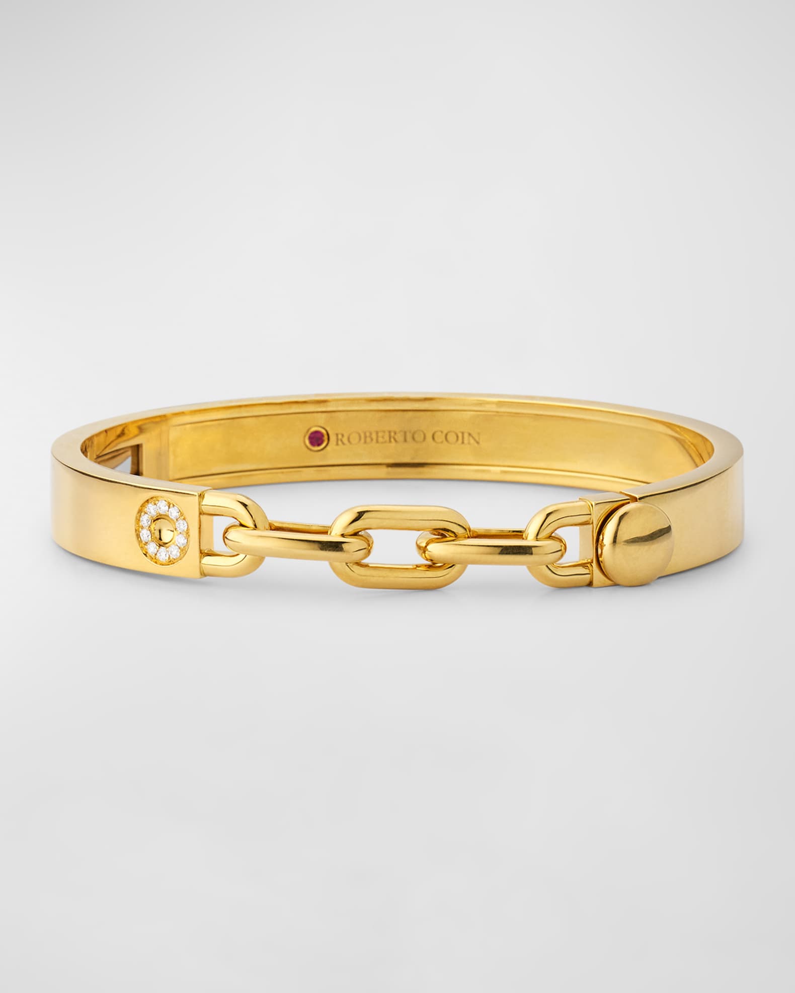 Roberto Coin 18K Yellow Gold Navarra Chain Bangle | Neiman Marcus
