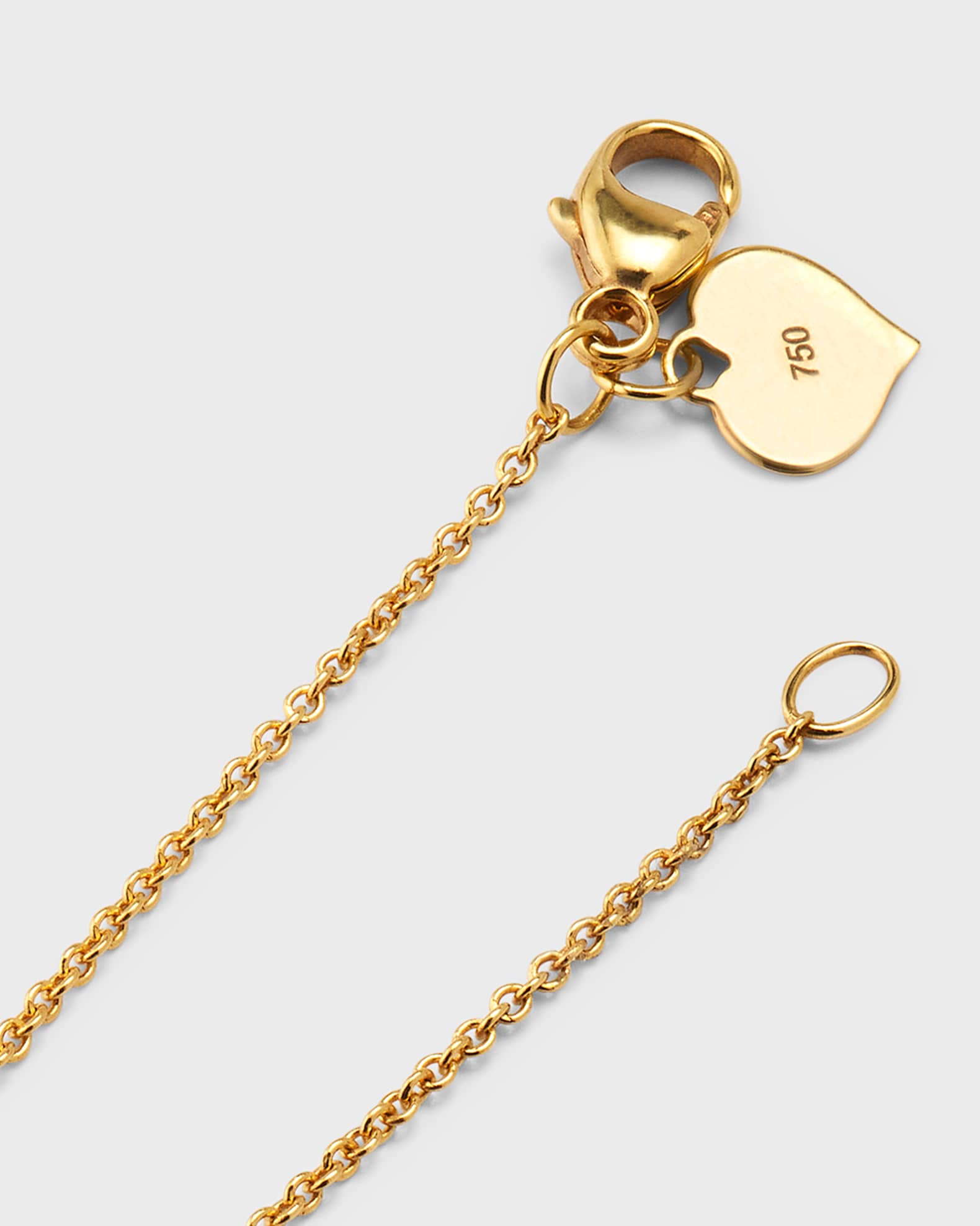 Lisa Nik Sparkle 18K Yellow Gold Diamond Link Pendant Necklace | Neiman ...