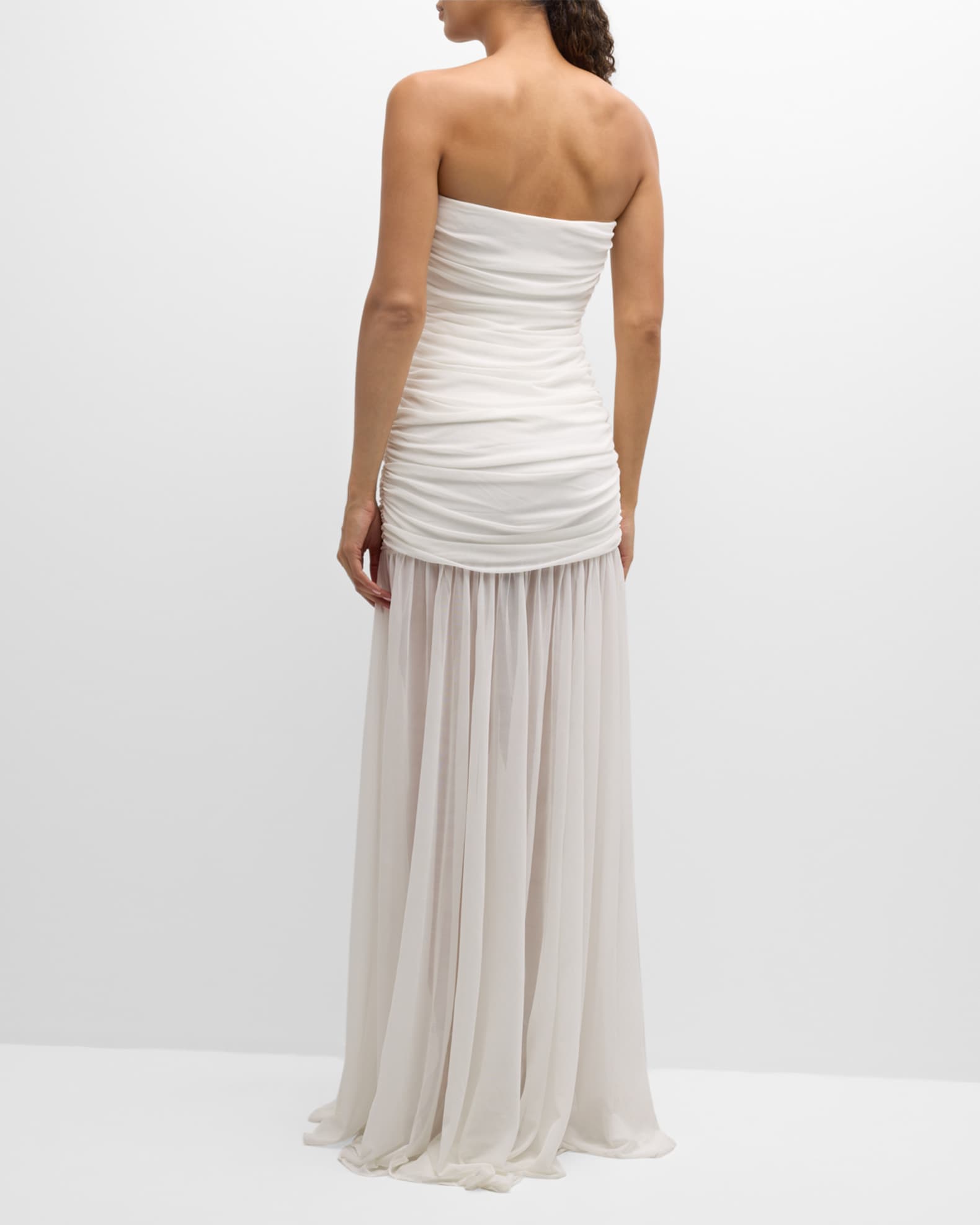 Retrofete Adele Ruched Strapless Maxi Dress | Neiman Marcus