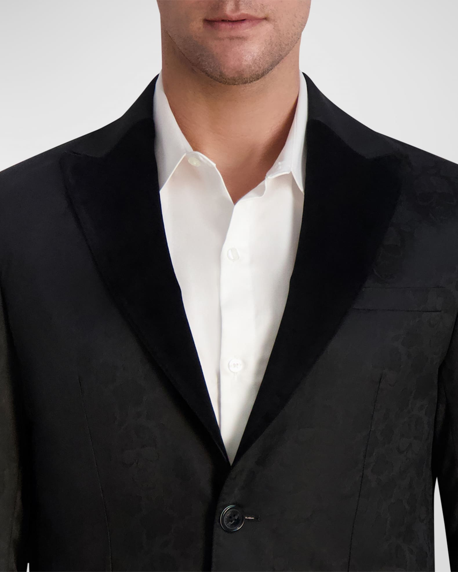 Karl Lagerfeld Paris White Label Men's Skull Jacquard Blazer | Neiman ...
