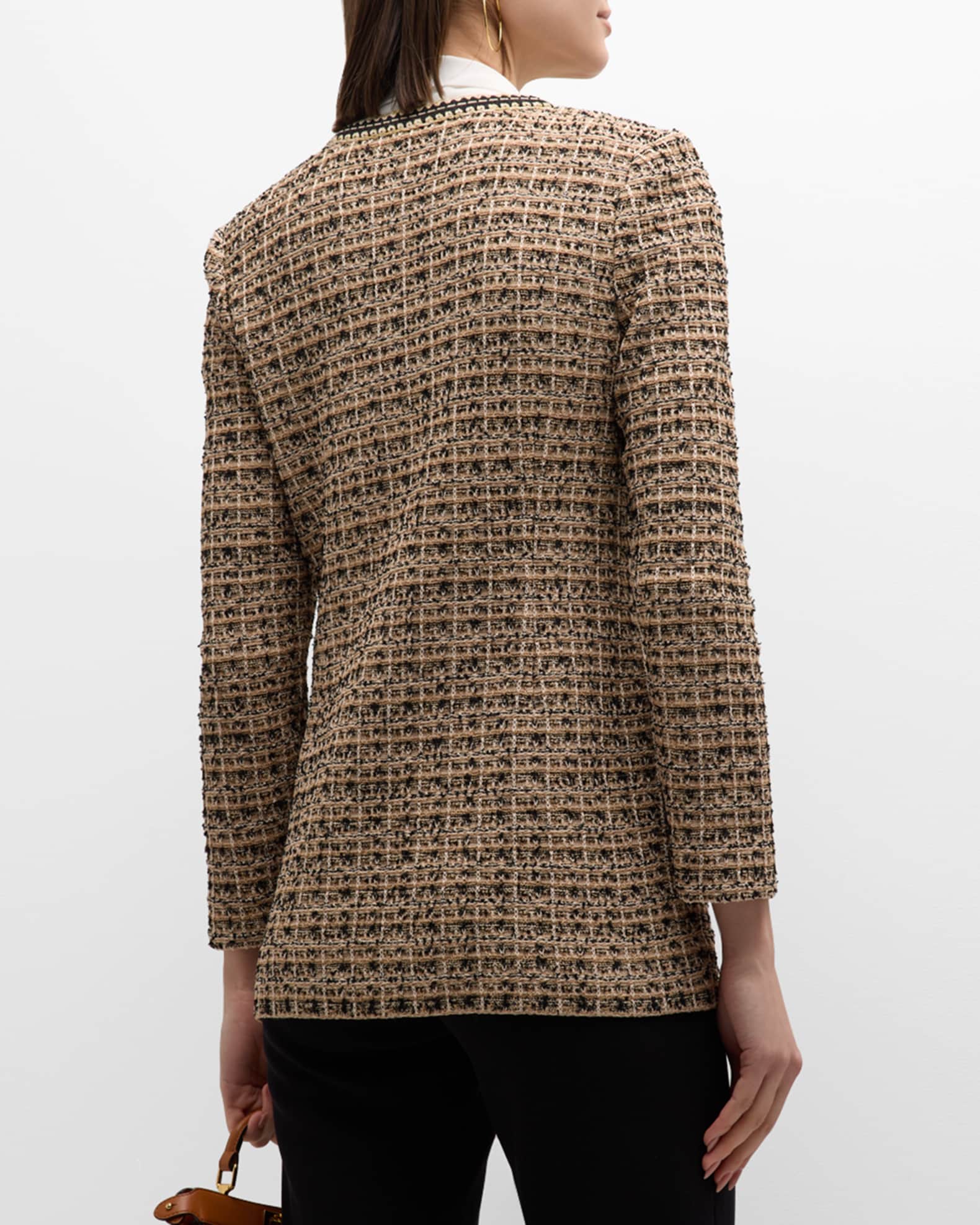Misook Tailored Tweed-Knit Jacket | Neiman Marcus