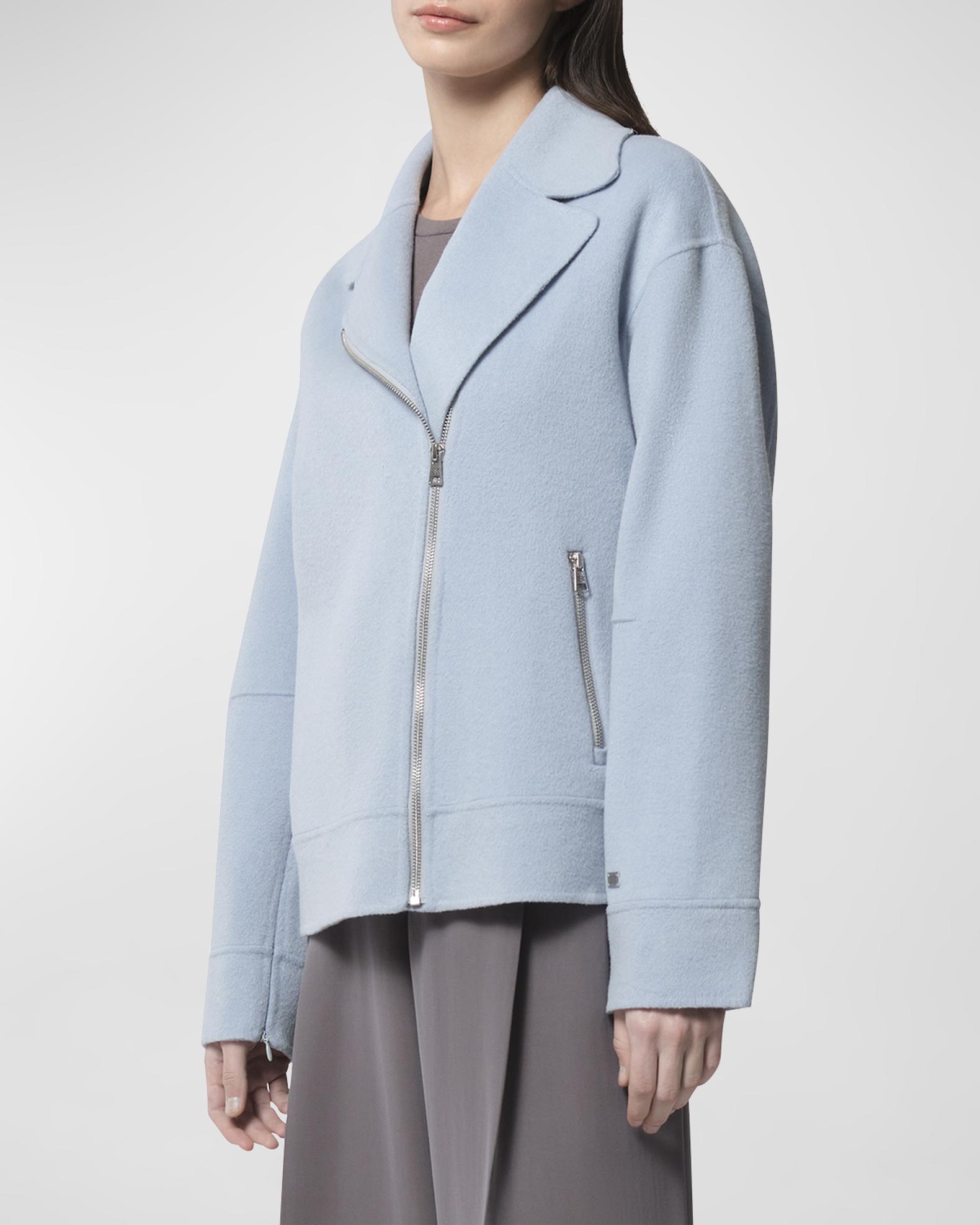 Soia & Kyo Double-Face Wool-Blend Moto Jacket | Neiman Marcus