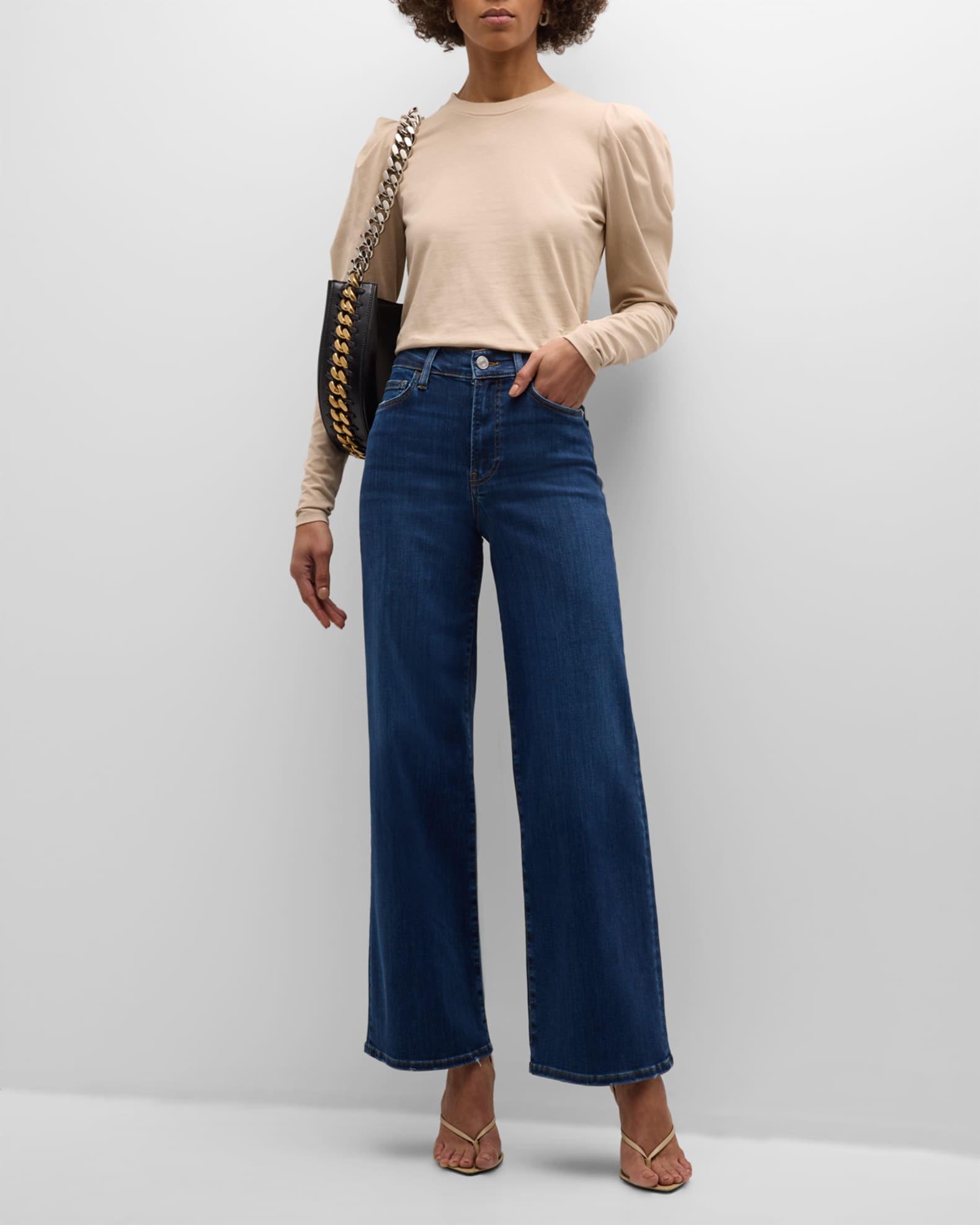 FRAME Le Slim Palazzo Jeans | Neiman Marcus