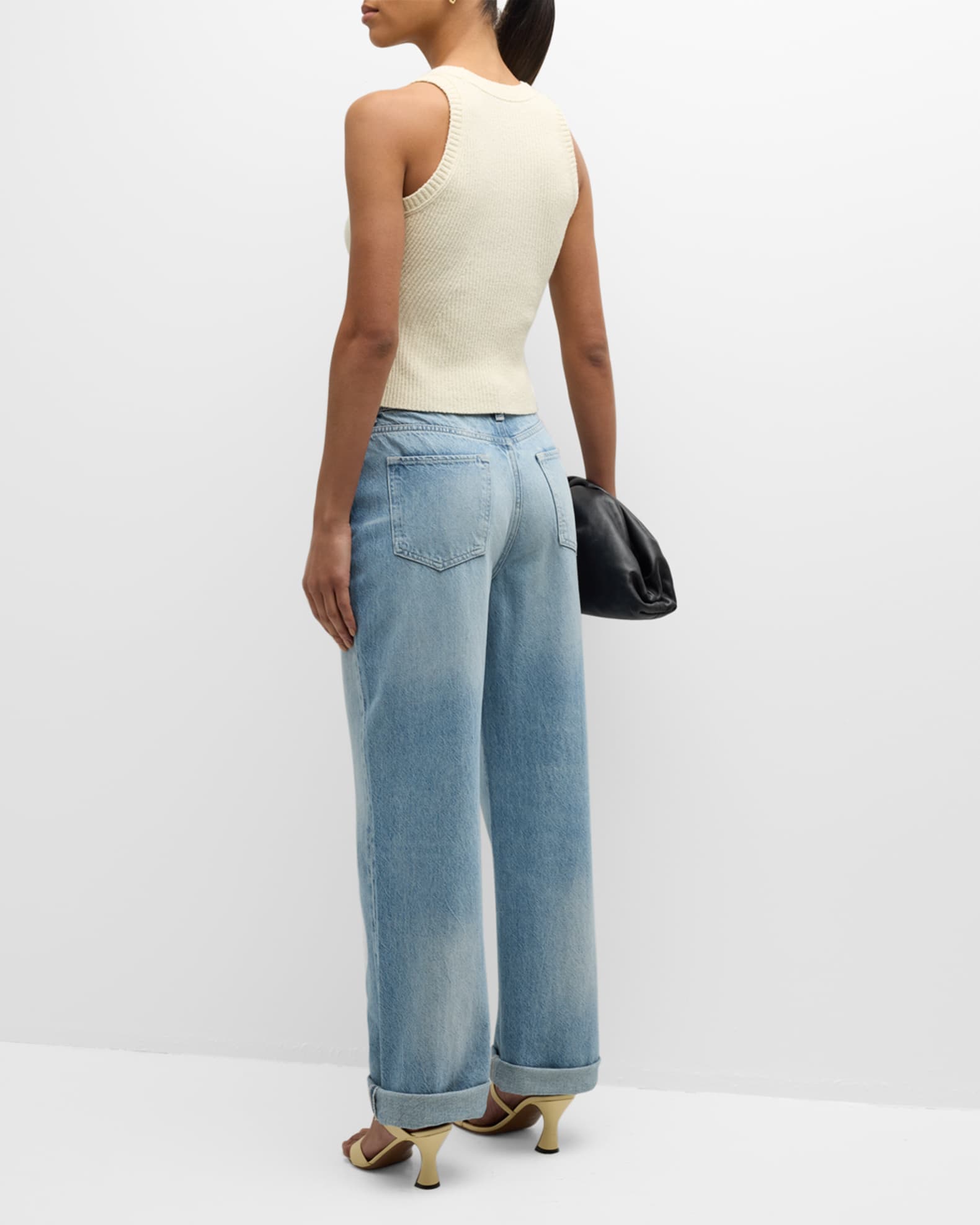 SIMKHAI Sibyl Sleeveless Knit Tank Top | Neiman Marcus