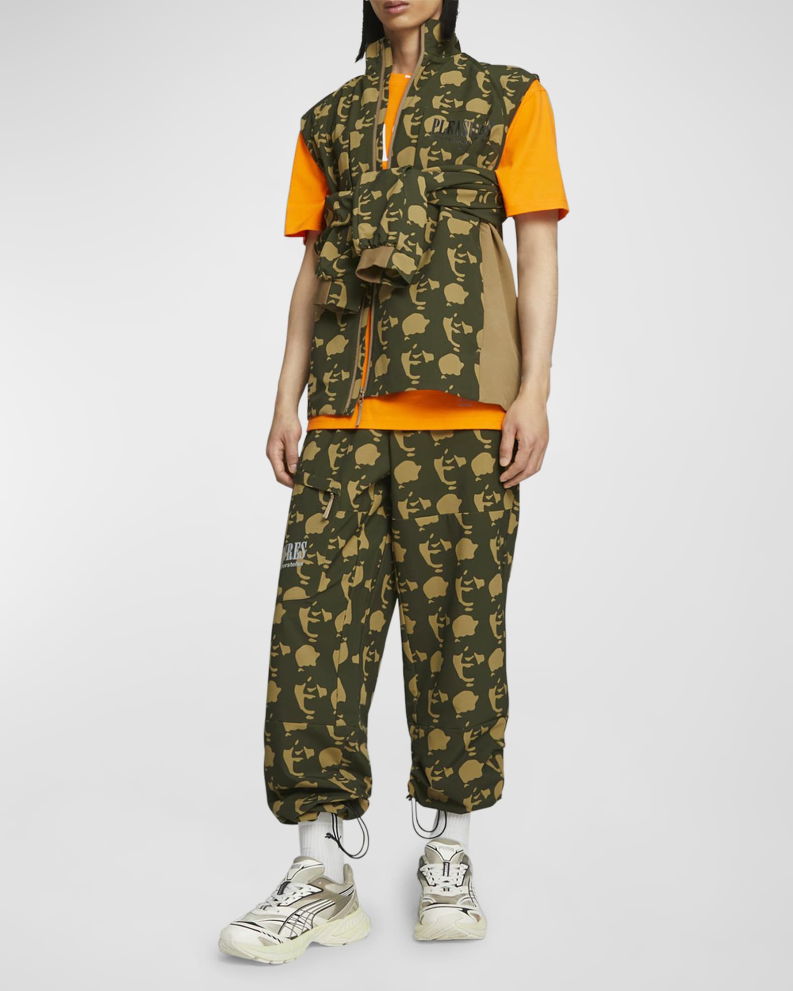 Puma x Pleasures Men's Zip-Off Jacket | Neiman Marcus