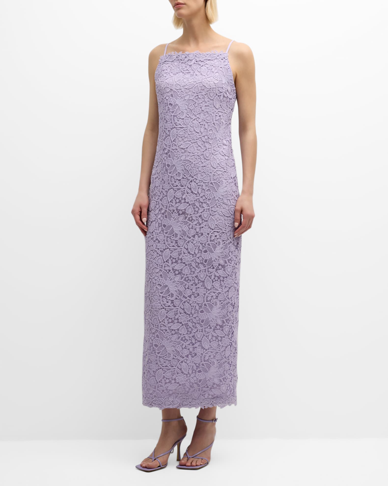 Carolina Herrera Lace Column Gown | Neiman Marcus