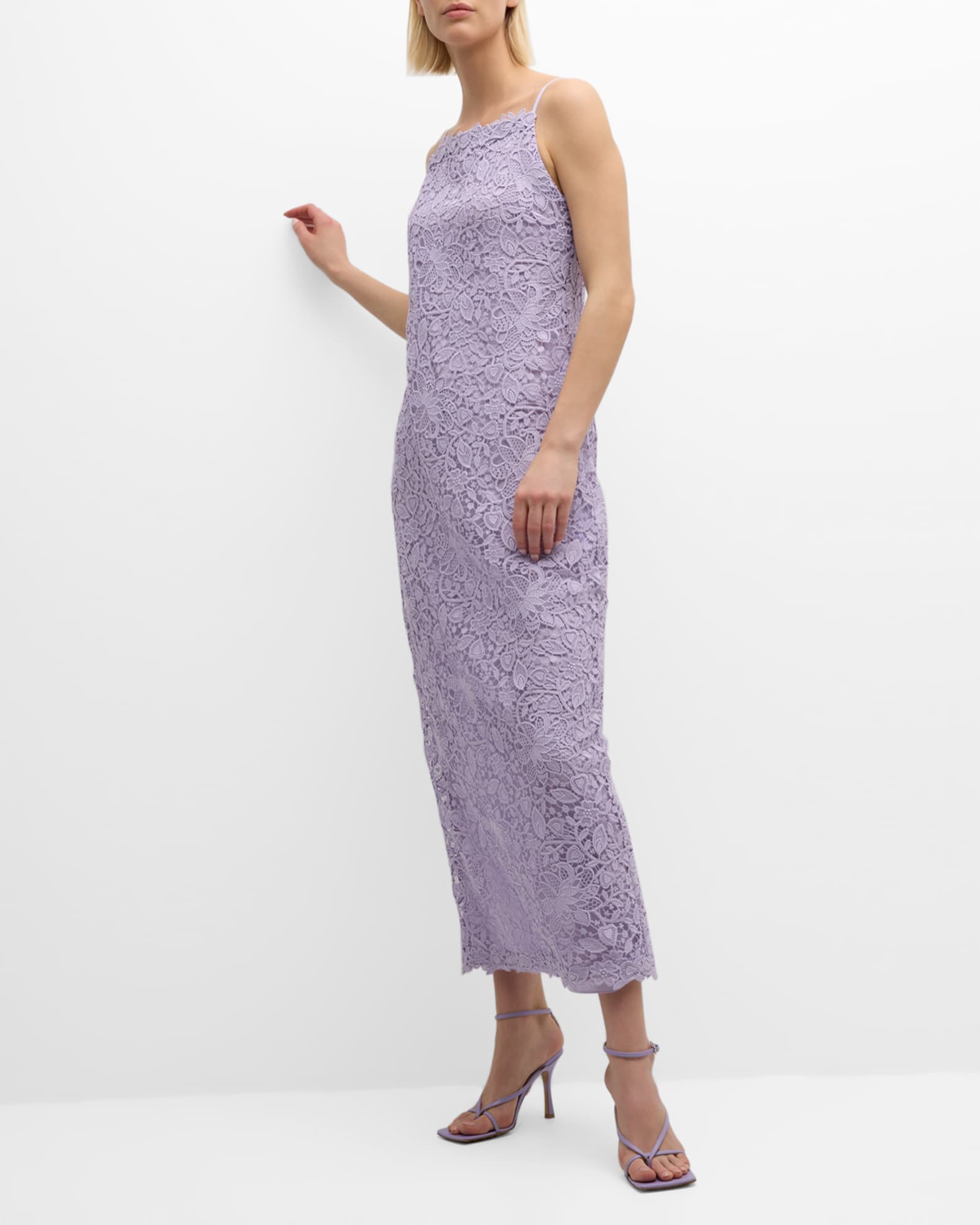 Carolina Herrera Lace Column Gown | Neiman Marcus