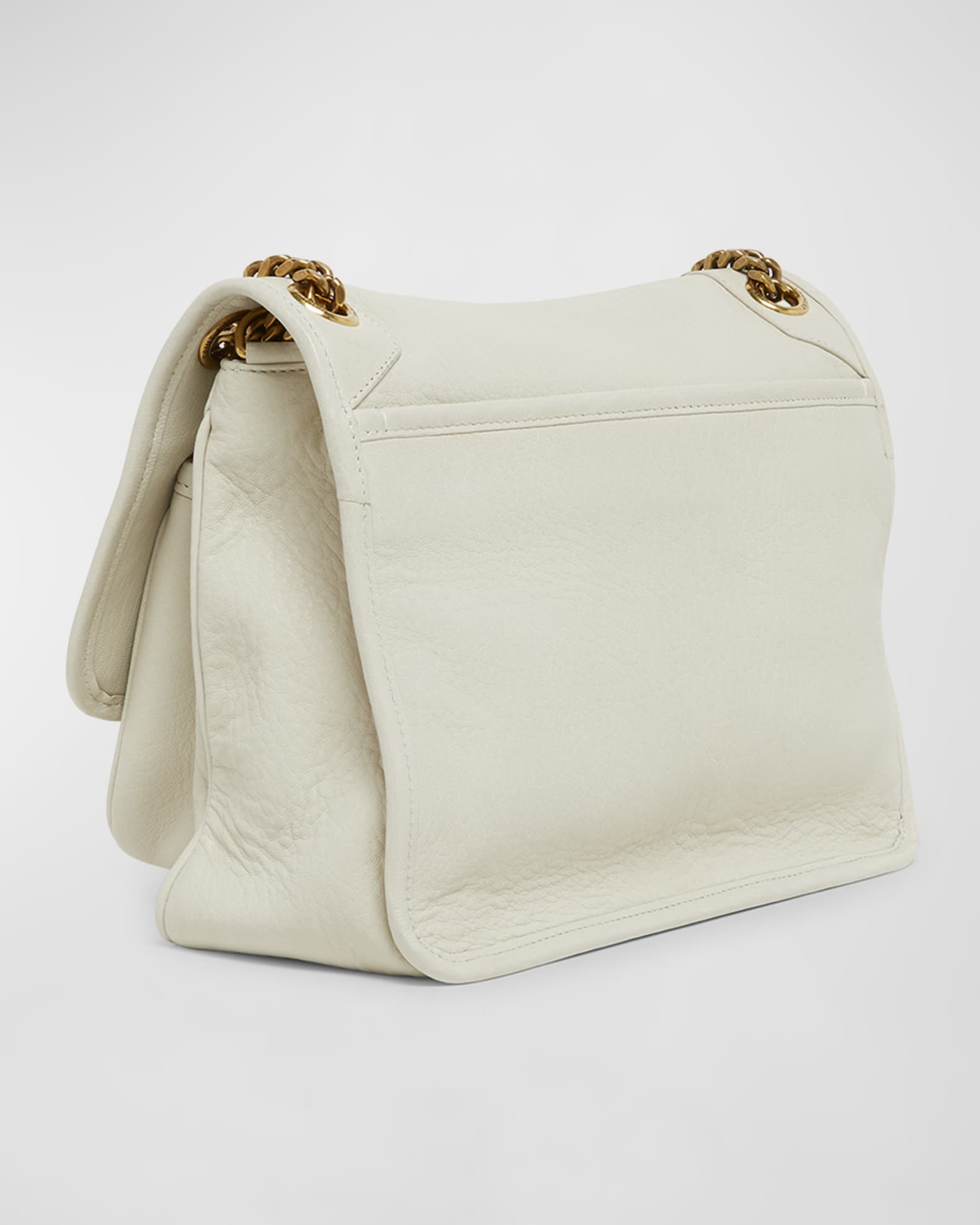 Saint Laurent Niki Medium YSL Leather Shoulder Bag | Neiman Marcus