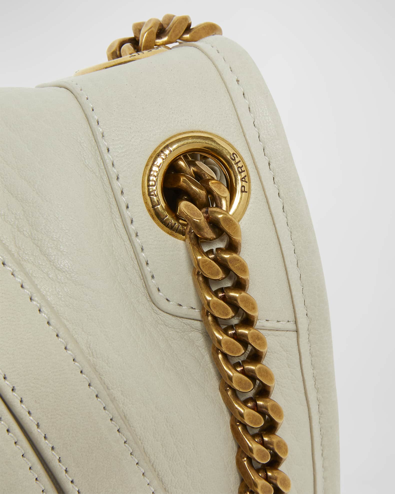 Saint Laurent Niki Medium YSL Leather Shoulder Bag | Neiman Marcus