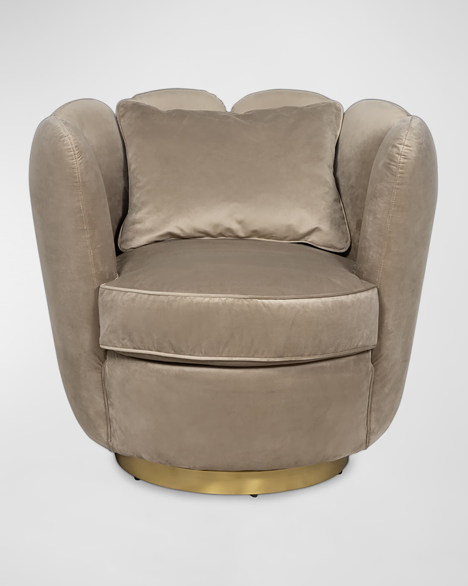Regina Andrew Cosmo Velvet Swivel Chair | Neiman Marcus