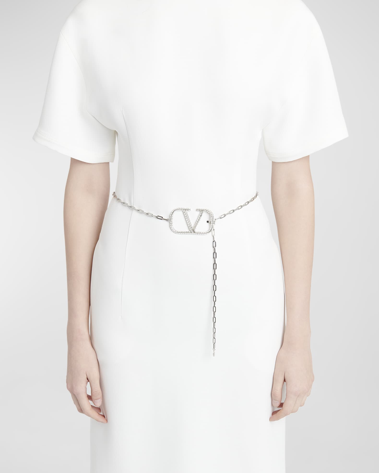 Valentino V-Logo Signature Chain Belt | Neiman Marcus
