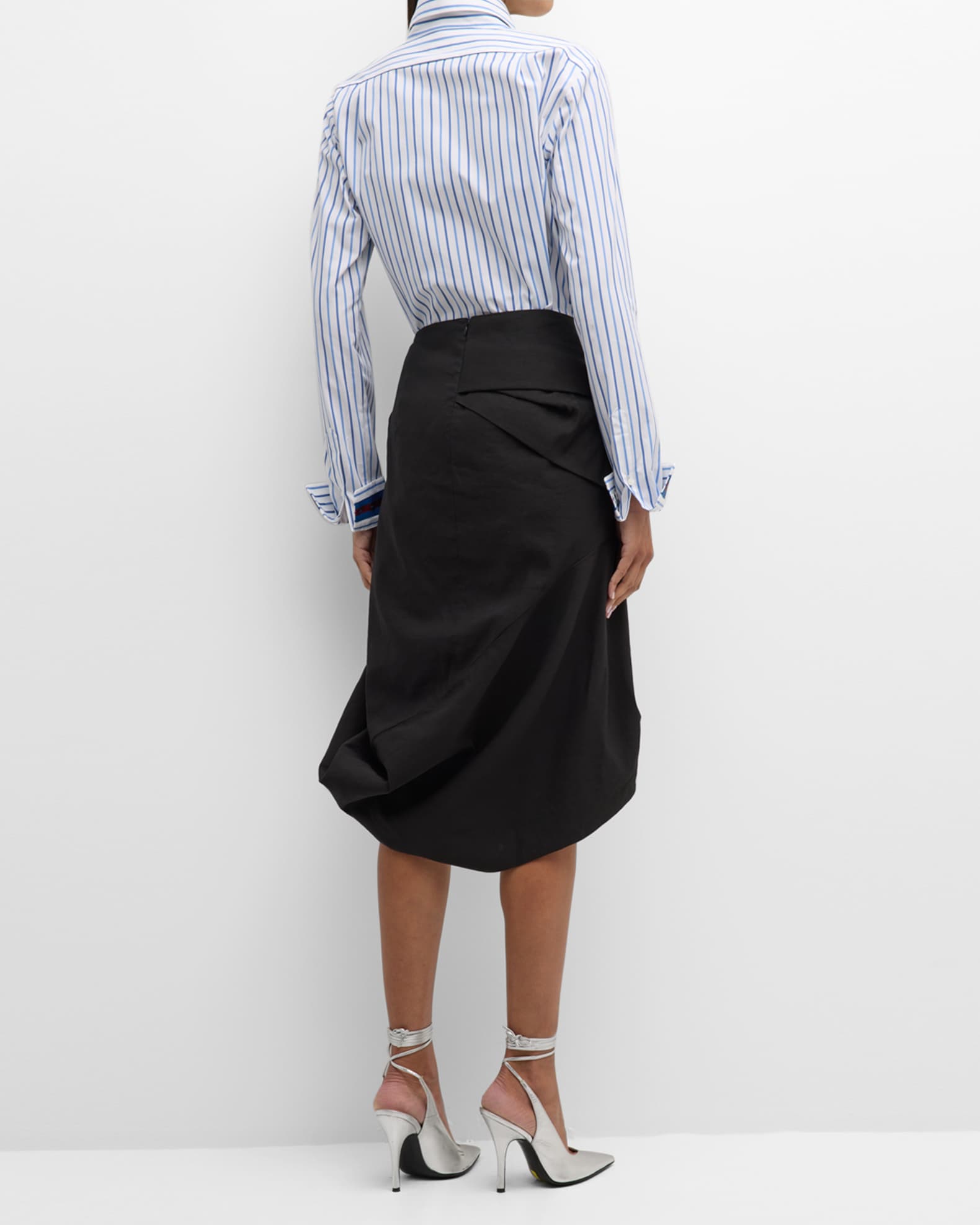 Dries Van Noten Sispy Tiered Ruffle Wrap Skirt | Neiman Marcus