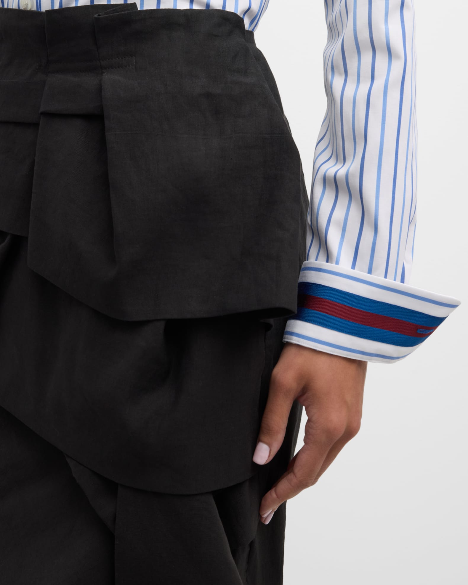 Dries Van Noten Sispy Tiered Ruffle Wrap Skirt | Neiman Marcus