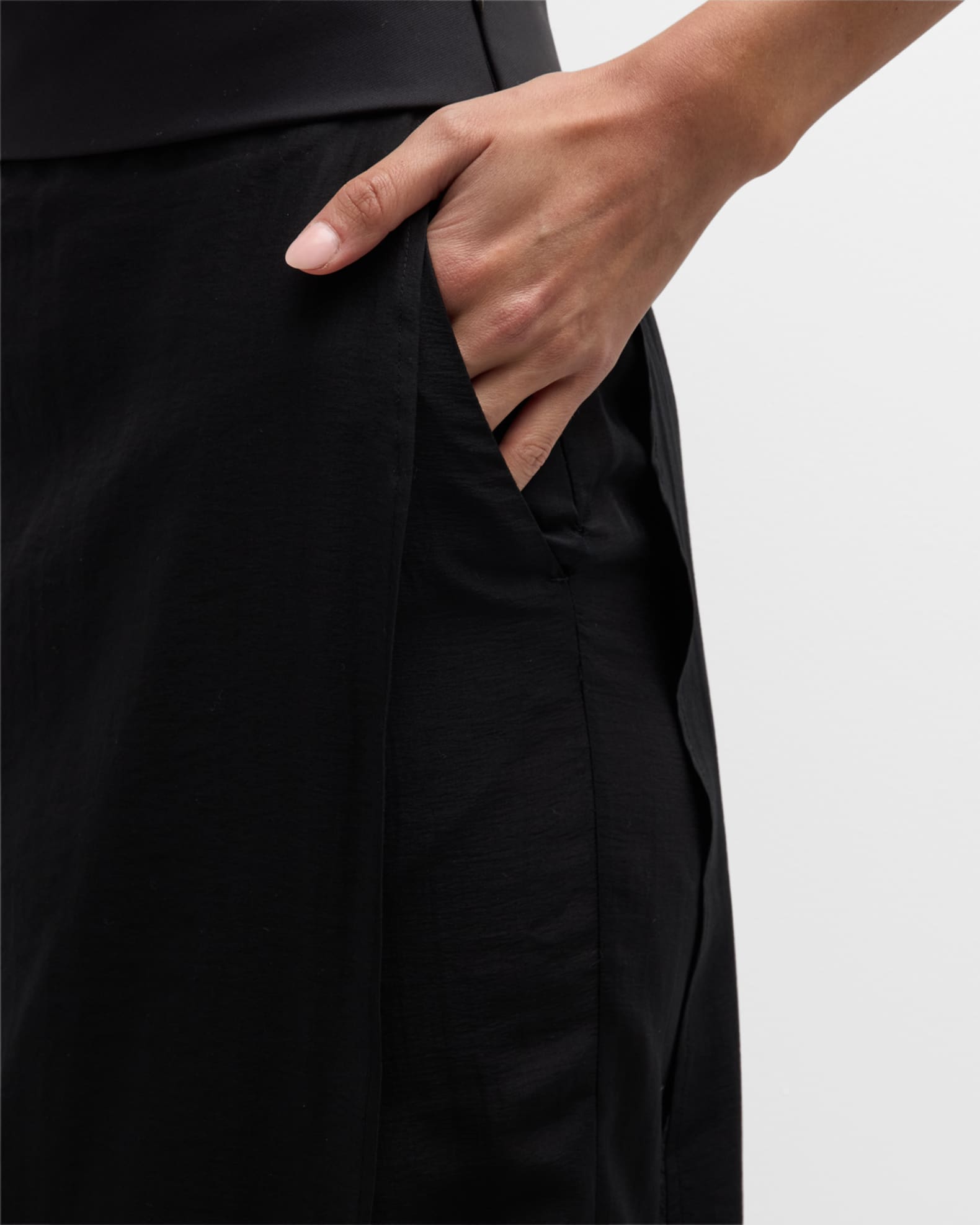 Gia Studios High Rise Sheer Flowing Trousers | Neiman Marcus