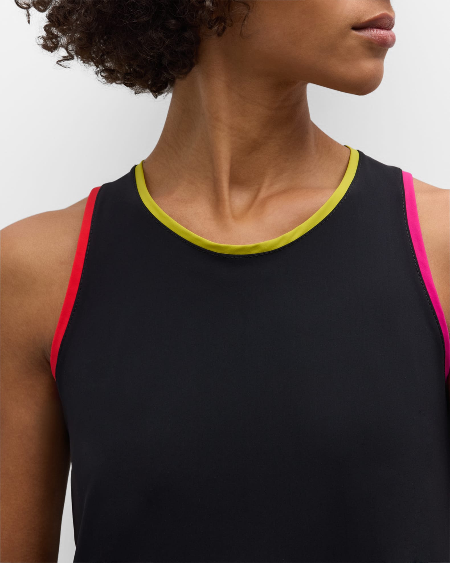 Karla Colletto Remi Round-Neck Mini Dress | Neiman Marcus