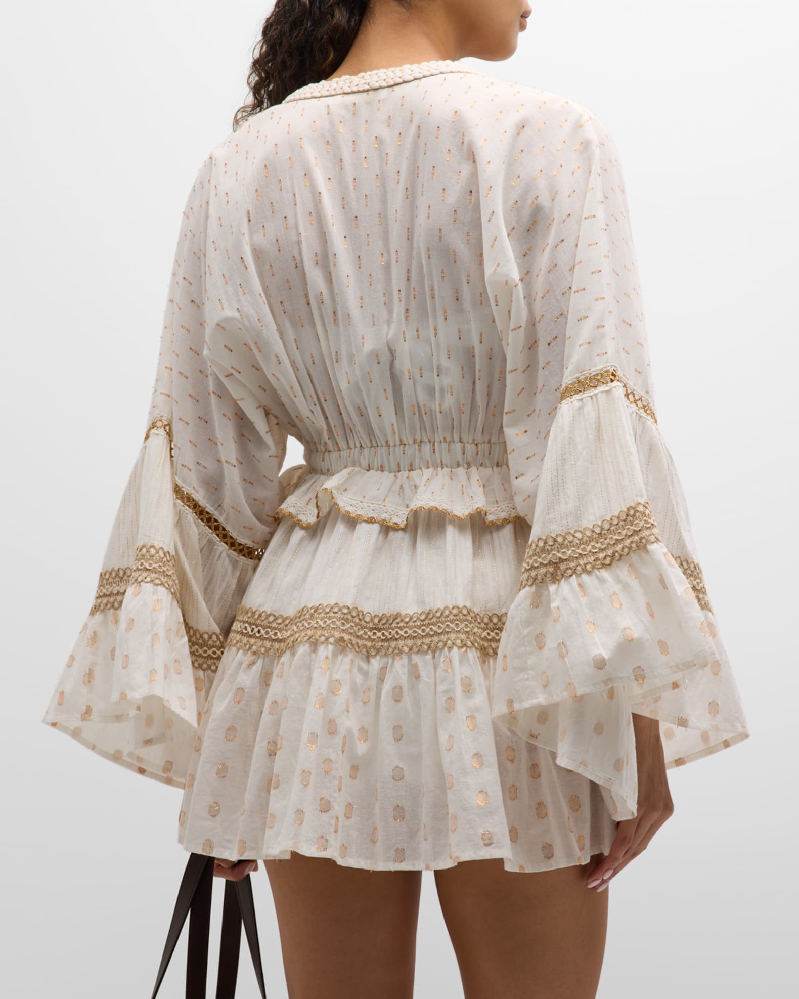 Ramy Brook Maxine Metallic Mini Beach Dress | Neiman Marcus