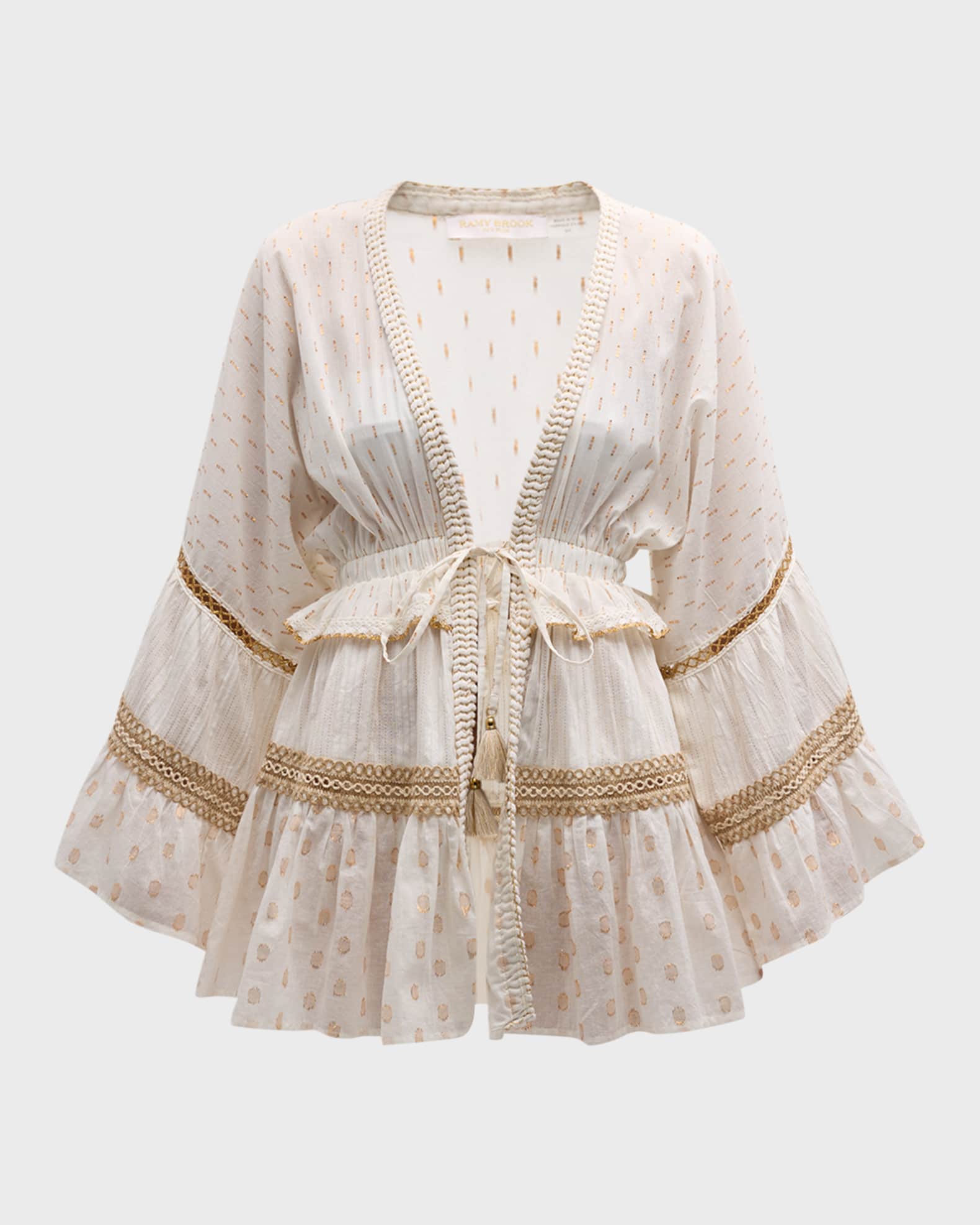 Ramy Brook Maxine Metallic Mini Beach Dress | Neiman Marcus