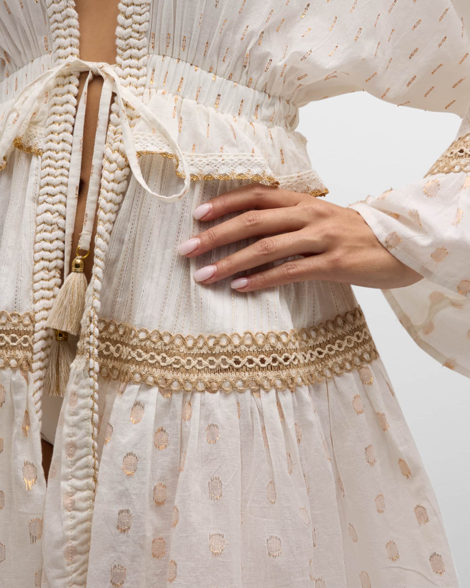 Ramy Brook Maxine Metallic Mini Beach Dress | Neiman Marcus