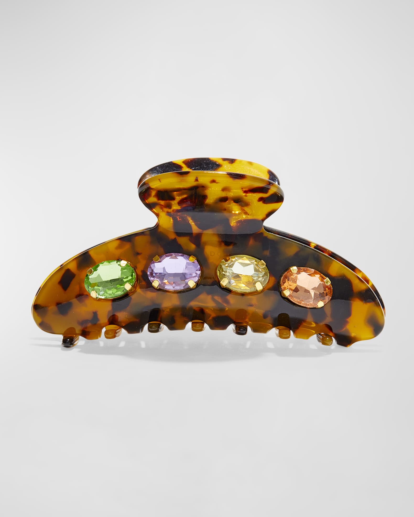 Lele Sadoughi Embellished Tortoise Claw Clip | Neiman Marcus