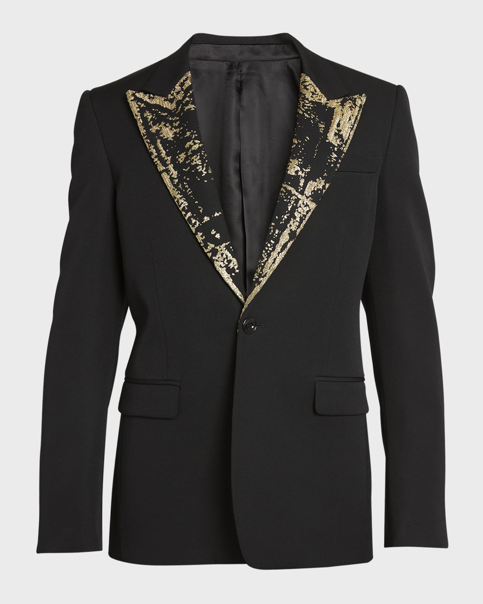 Alexander McQueen Men's Golden Fold Peak Tuxedo Jacket | Neiman Marcus