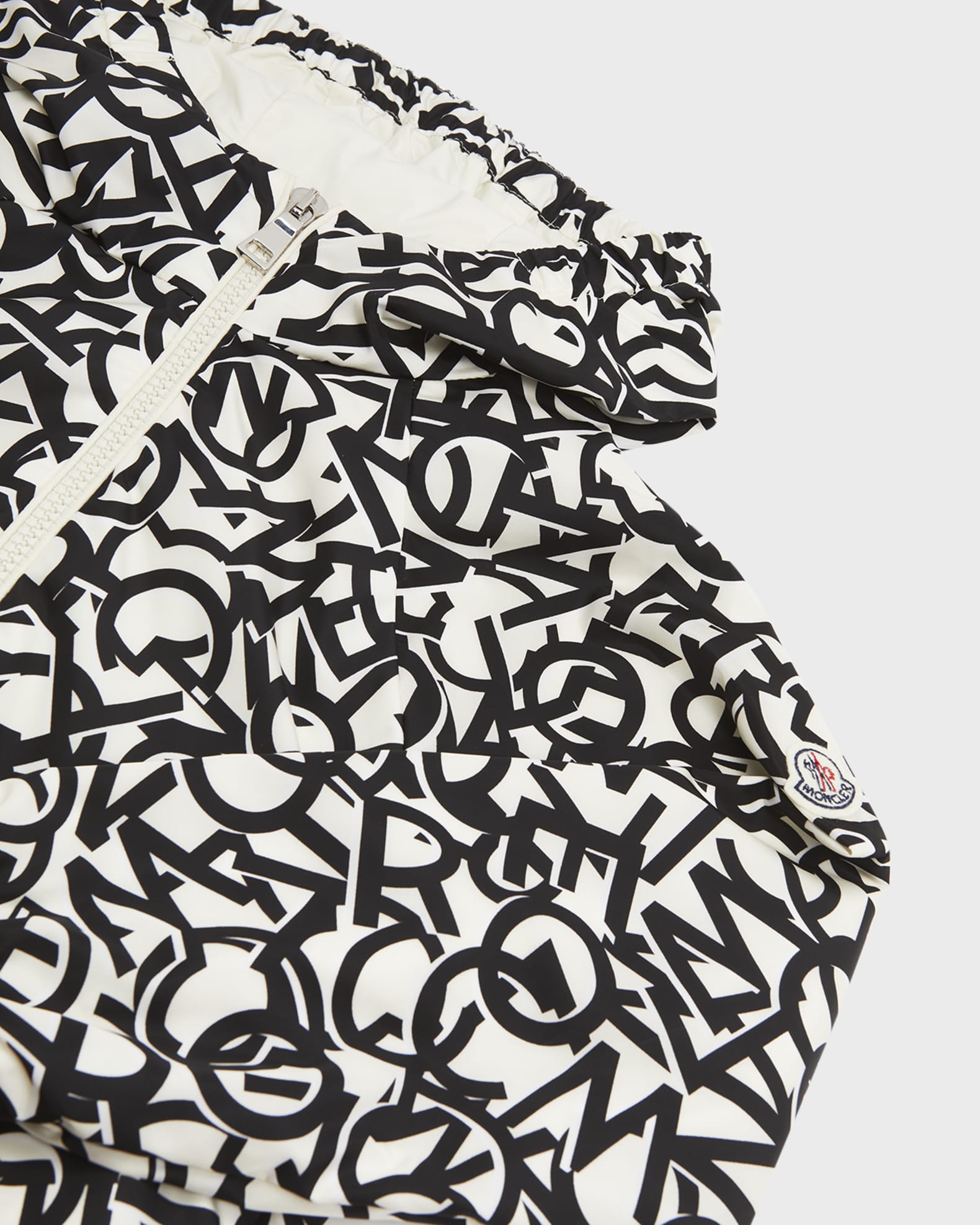 Moncler Girl's Scattered Logo Letters Printed Jacket, Size 8-14 ...