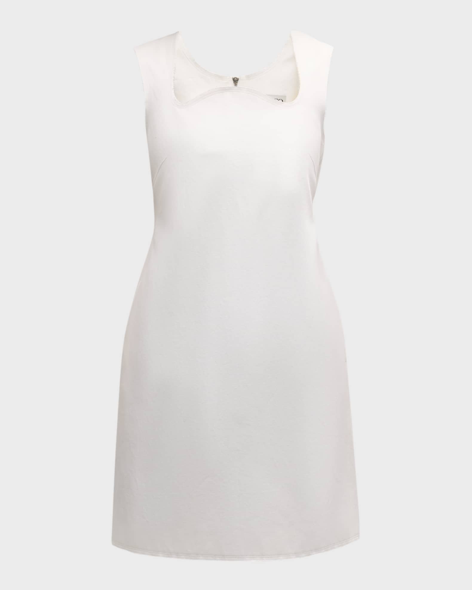 RECTO Signature Curved-Neck Mini Dress | Neiman Marcus