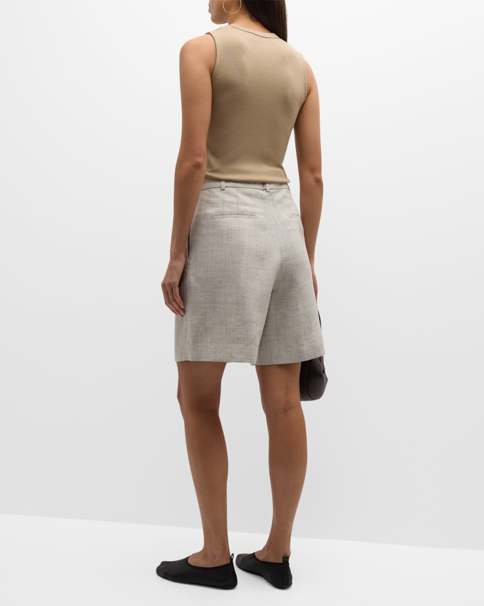 Rohe Tailored Wide-Leg Shorts | Neiman Marcus