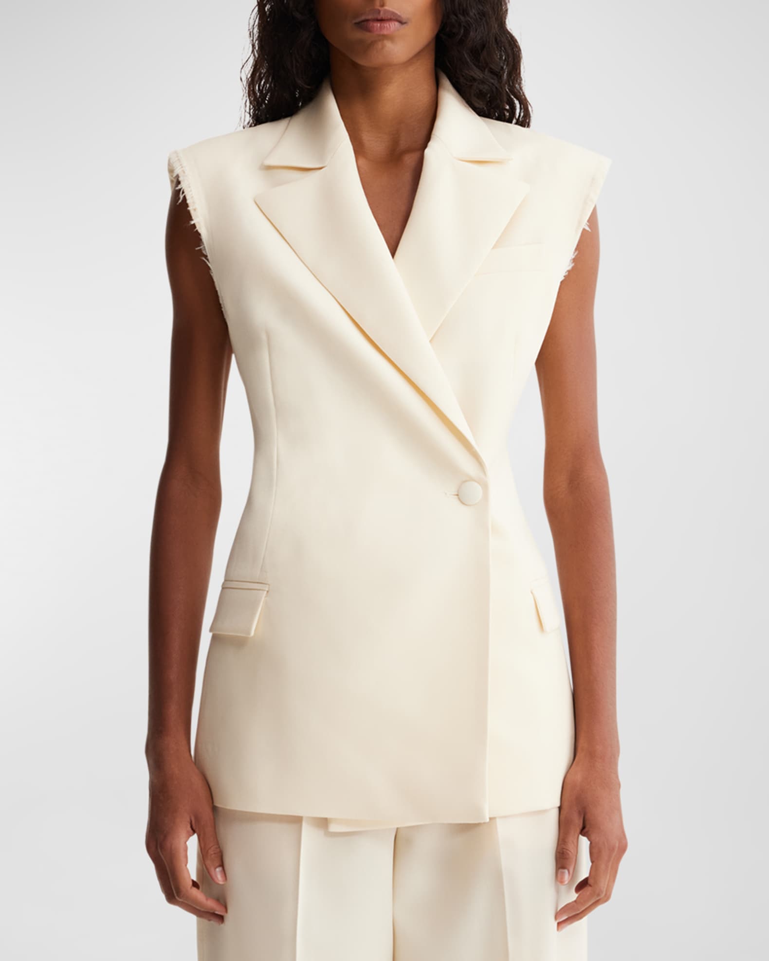 Rohe Sleeveless Wool Blazer | Neiman Marcus