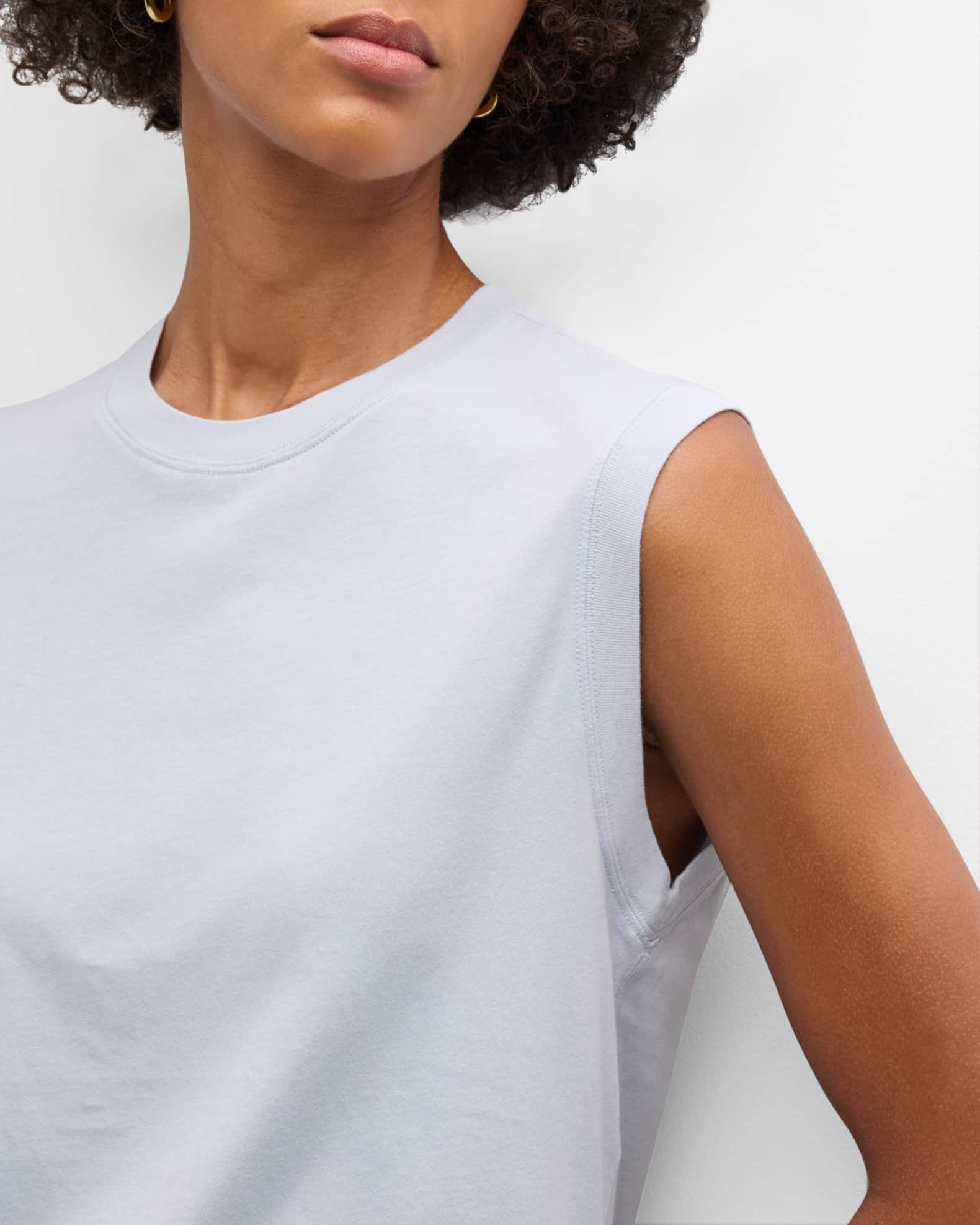 Crewneck Muscle Tank | Neiman Marcus
