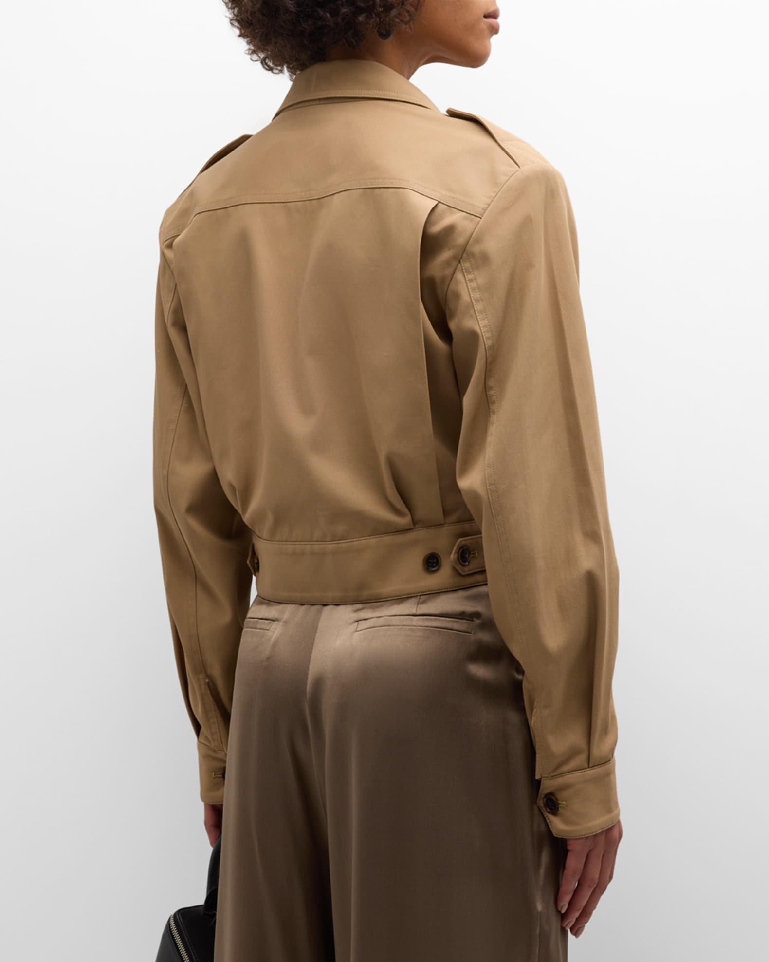 FRAME Cropped Utility Jacket | Neiman Marcus