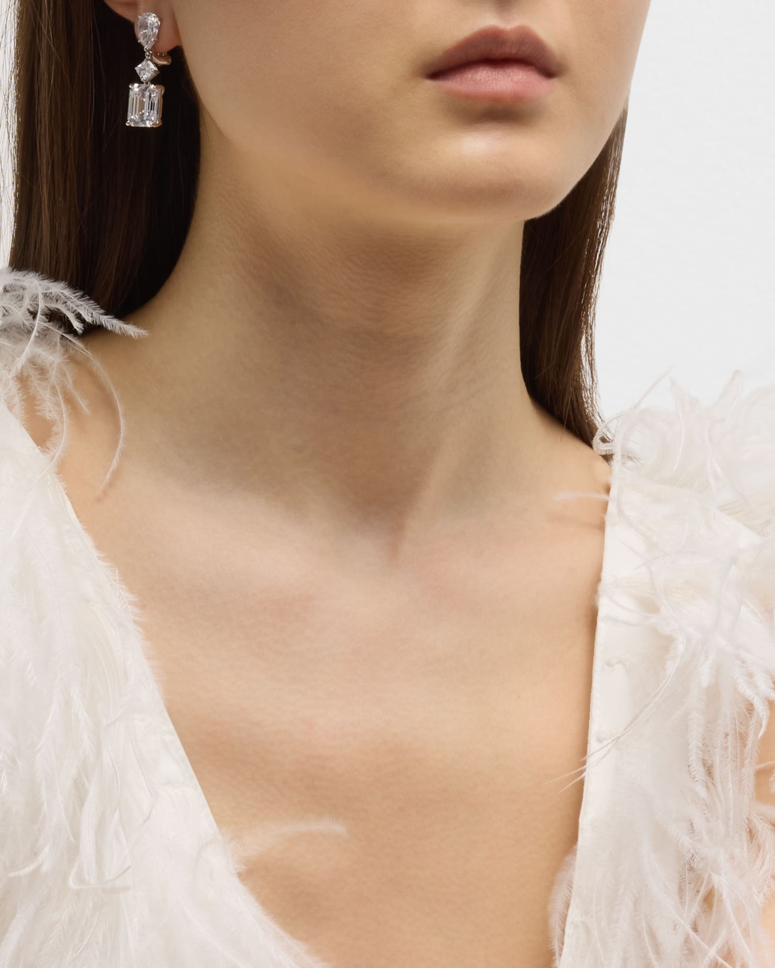 Fantasia by DeSerio Cubic Zirconia Drop Earrings | Neiman Marcus