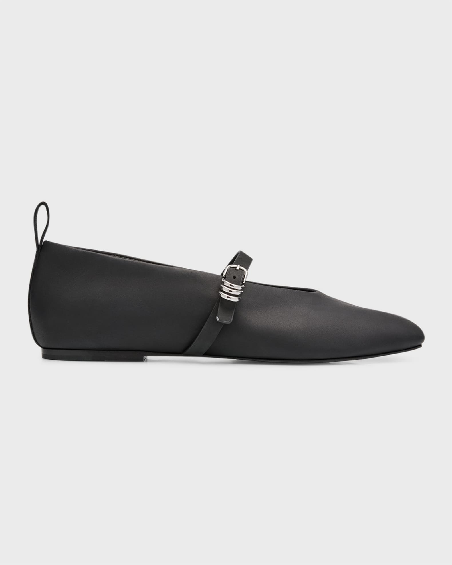 Rag & Bone Spire Leather Mary Jane Ballerina Flats | Neiman Marcus