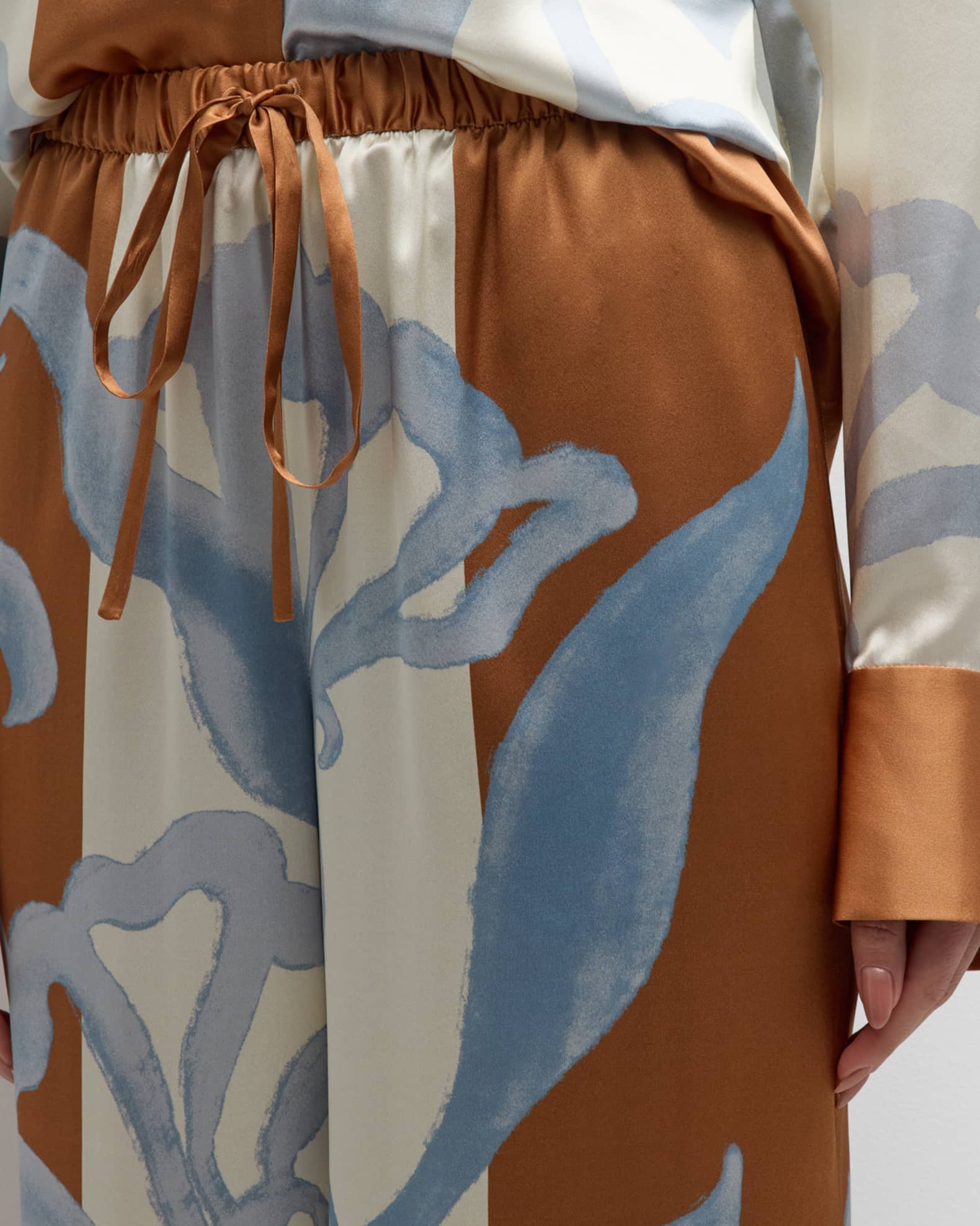 SIR Sorrento Printed Silk Pants | Neiman Marcus