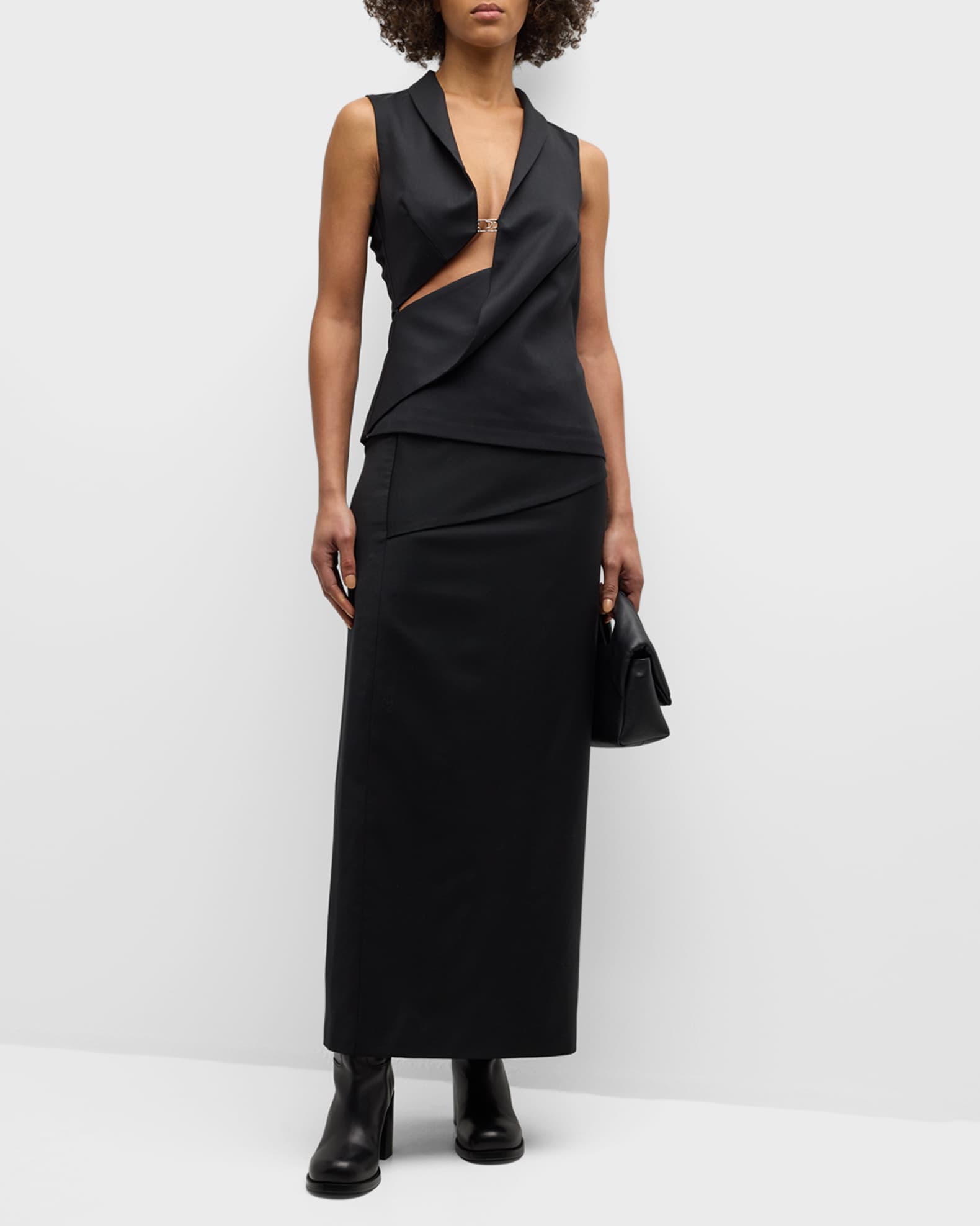 Wynn Hamlyn Harry Sleeveless Cut-Out Top | Neiman Marcus
