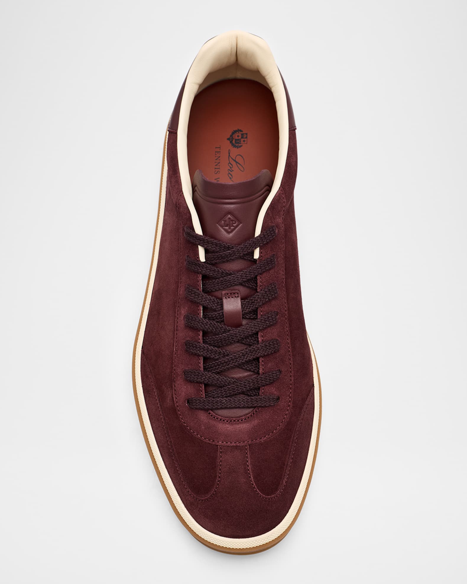 Loro Piana Men's Tennis Walk Suede Low-Top Sneakers | Neiman Marcus