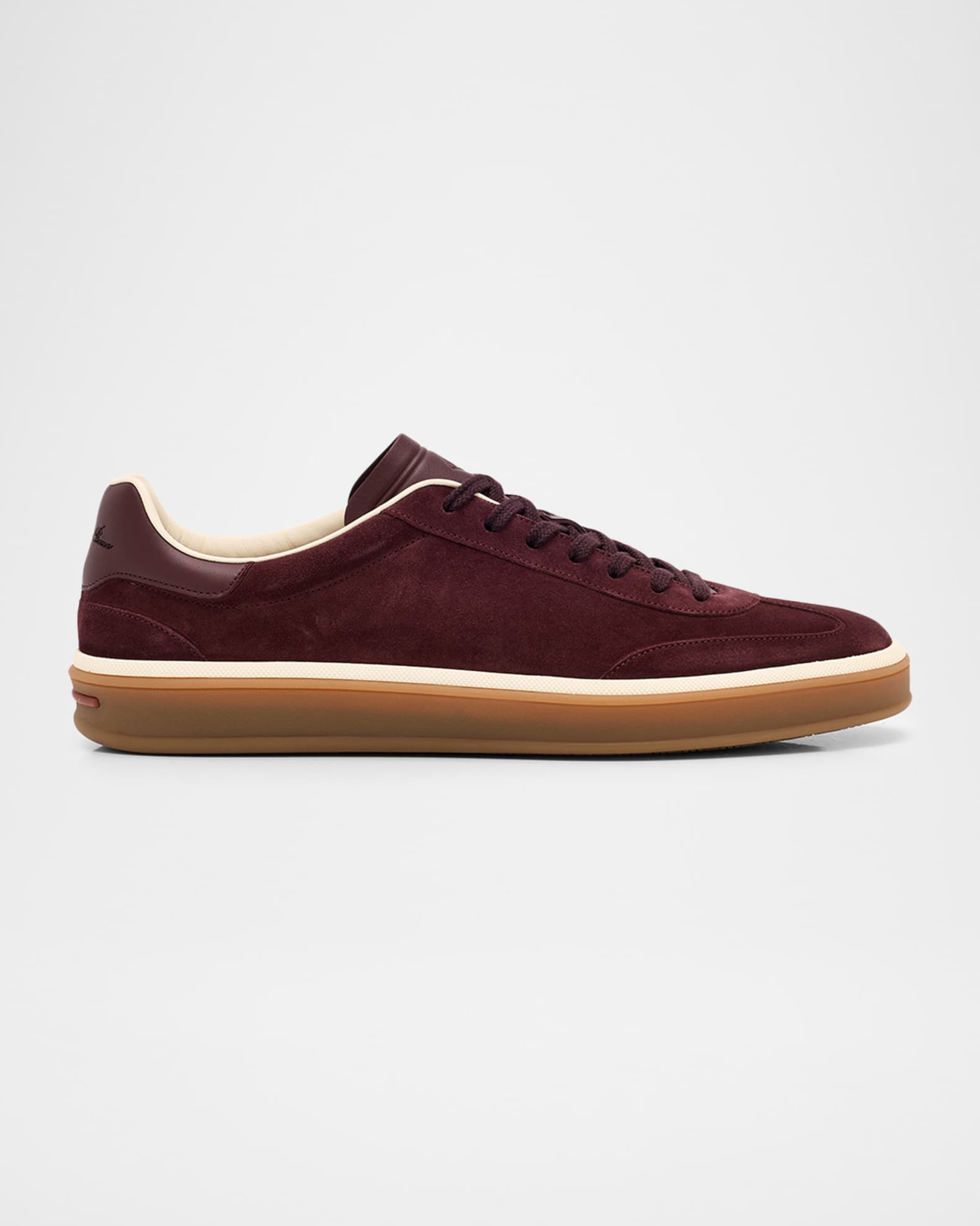 Loro Piana Men's Tennis Walk Suede Low-Top Sneakers | Neiman Marcus