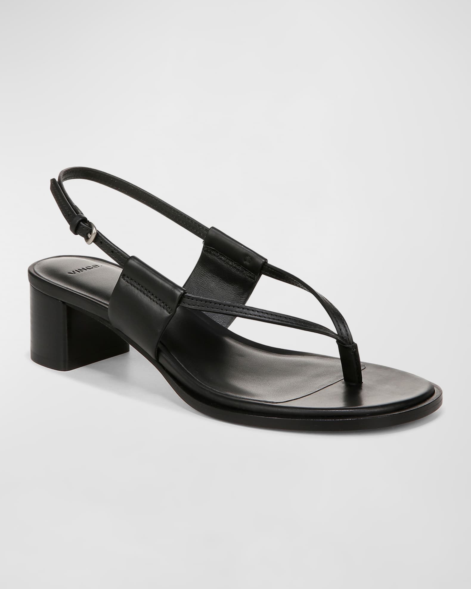 Vince Alina Leather Thong Slingback Sandals | Neiman Marcus