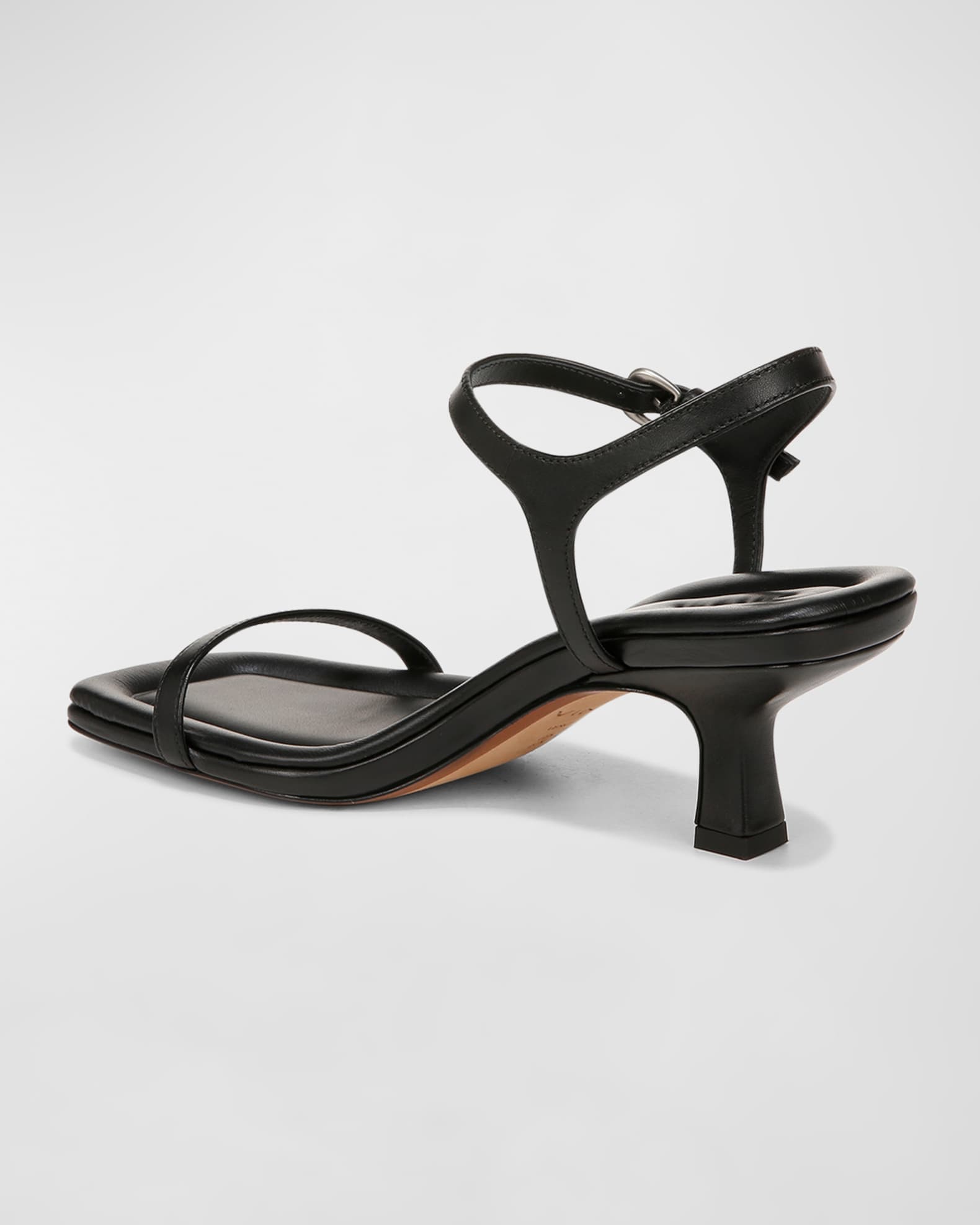 Coco Leather Kitten-Heel Sandals | Neiman Marcus
