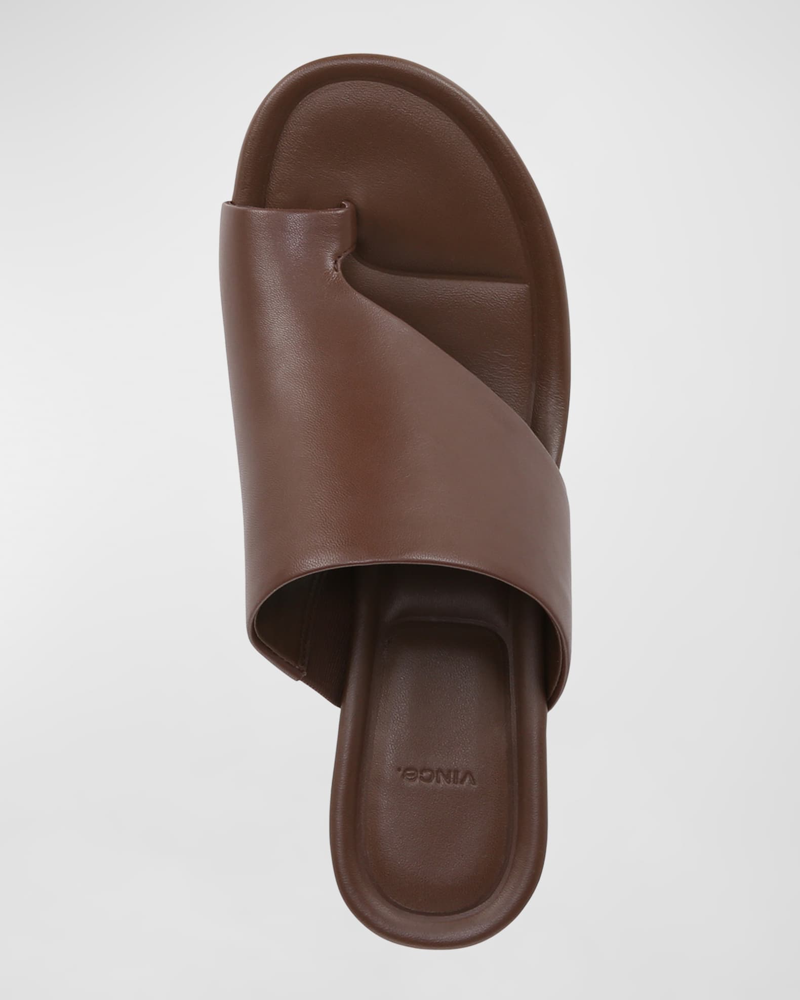 Vince Jasper Leather Toe-Ring Slide Sandals | Neiman Marcus