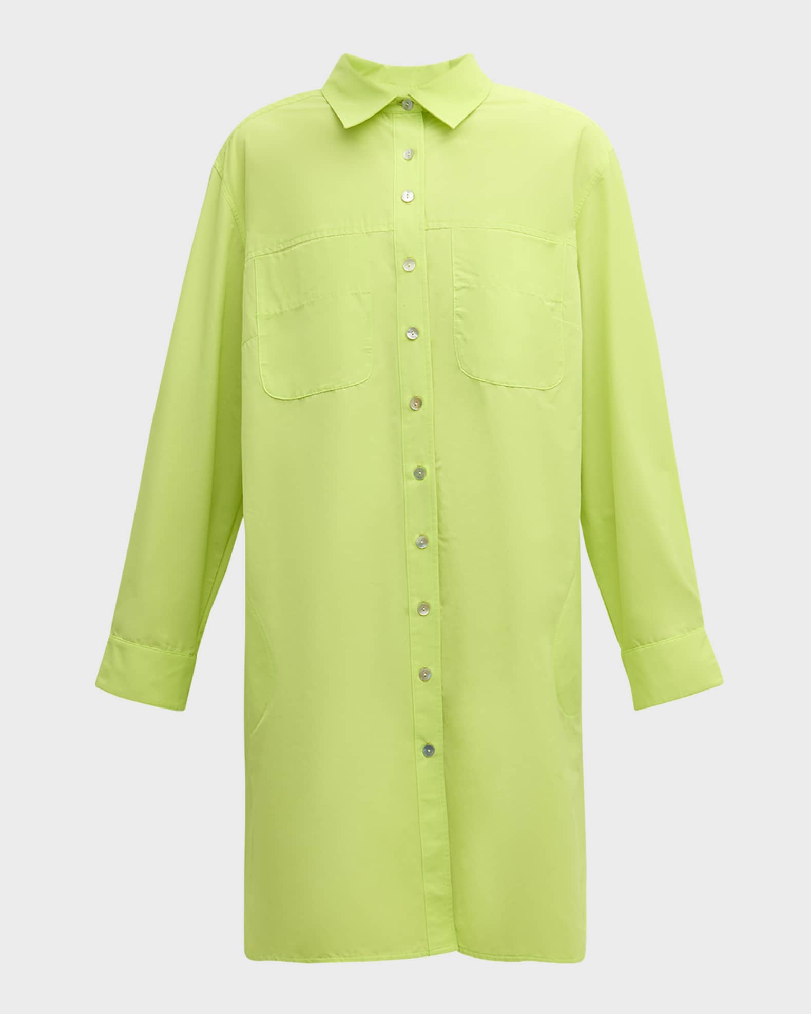 Finley Plus Size Nash Taffeta Midi Shirtdress | Neiman Marcus