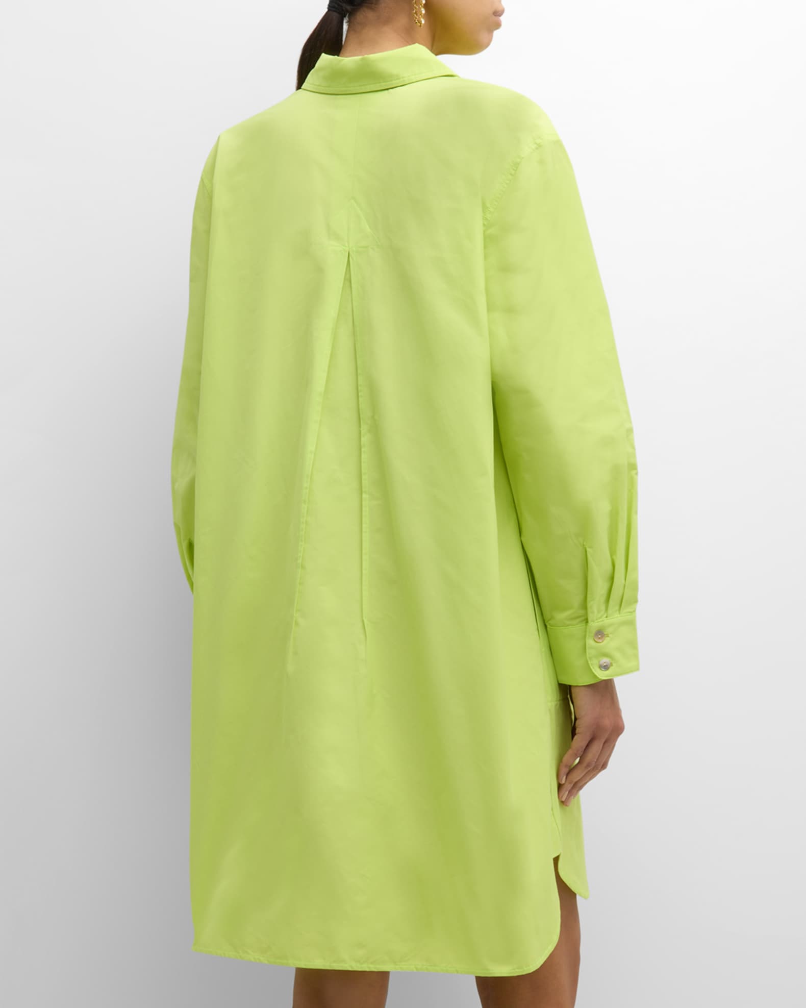 Finley Plus Size Nash Taffeta Midi Shirtdress | Neiman Marcus