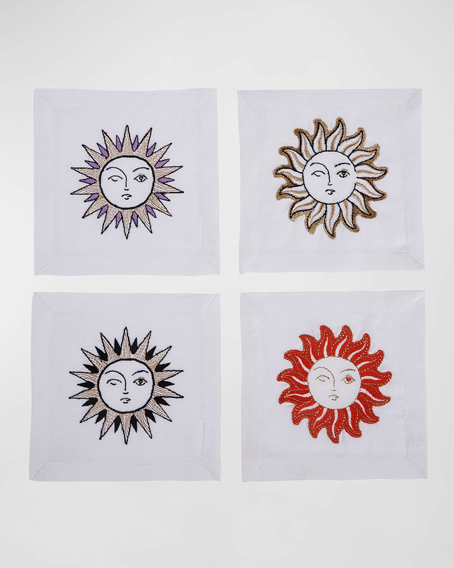 Jonathan Adler Sun Cocktail Napkins, Set of 4 | Neiman Marcus