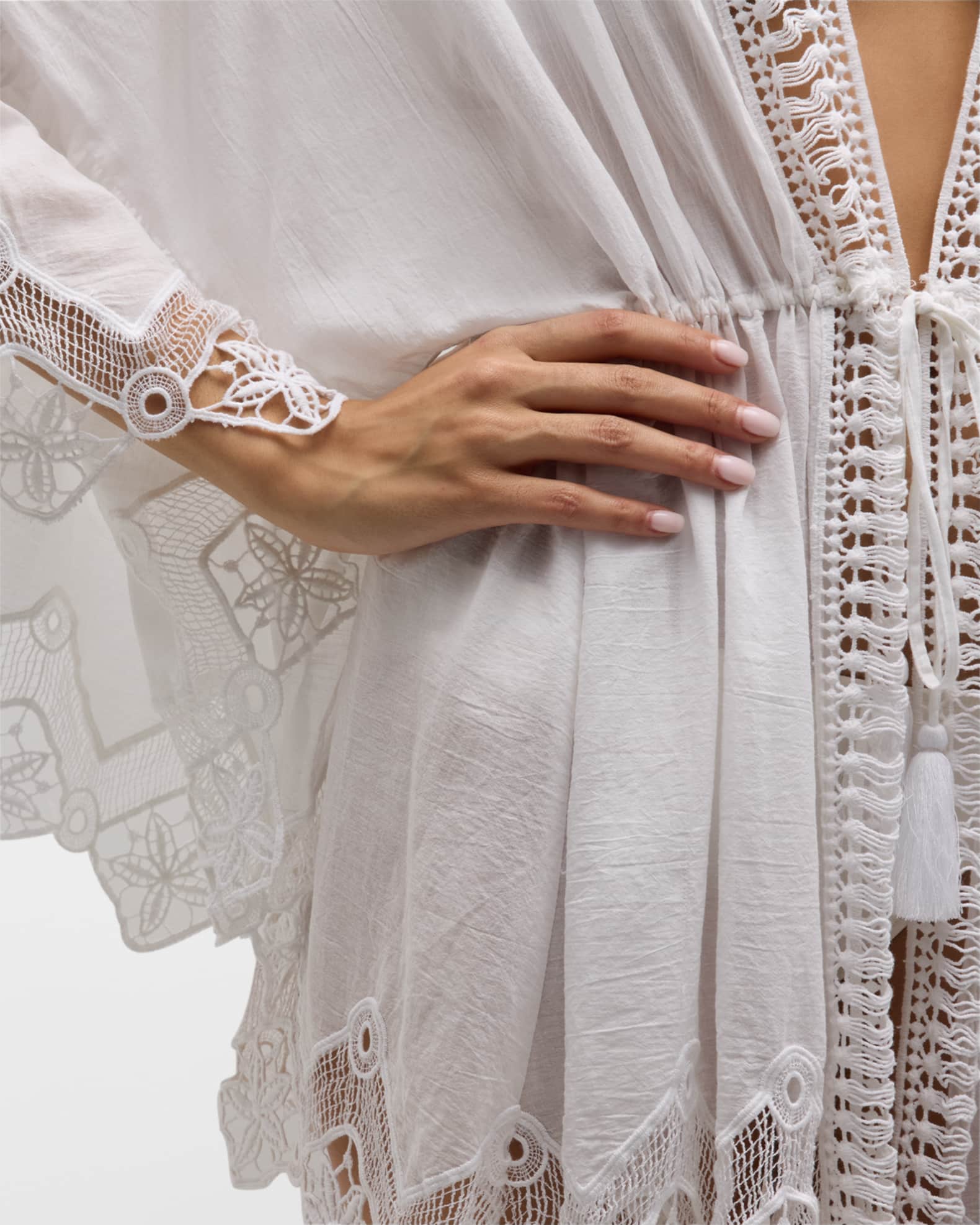 Ramy Brook April Lace Caftan Coverup | Neiman Marcus