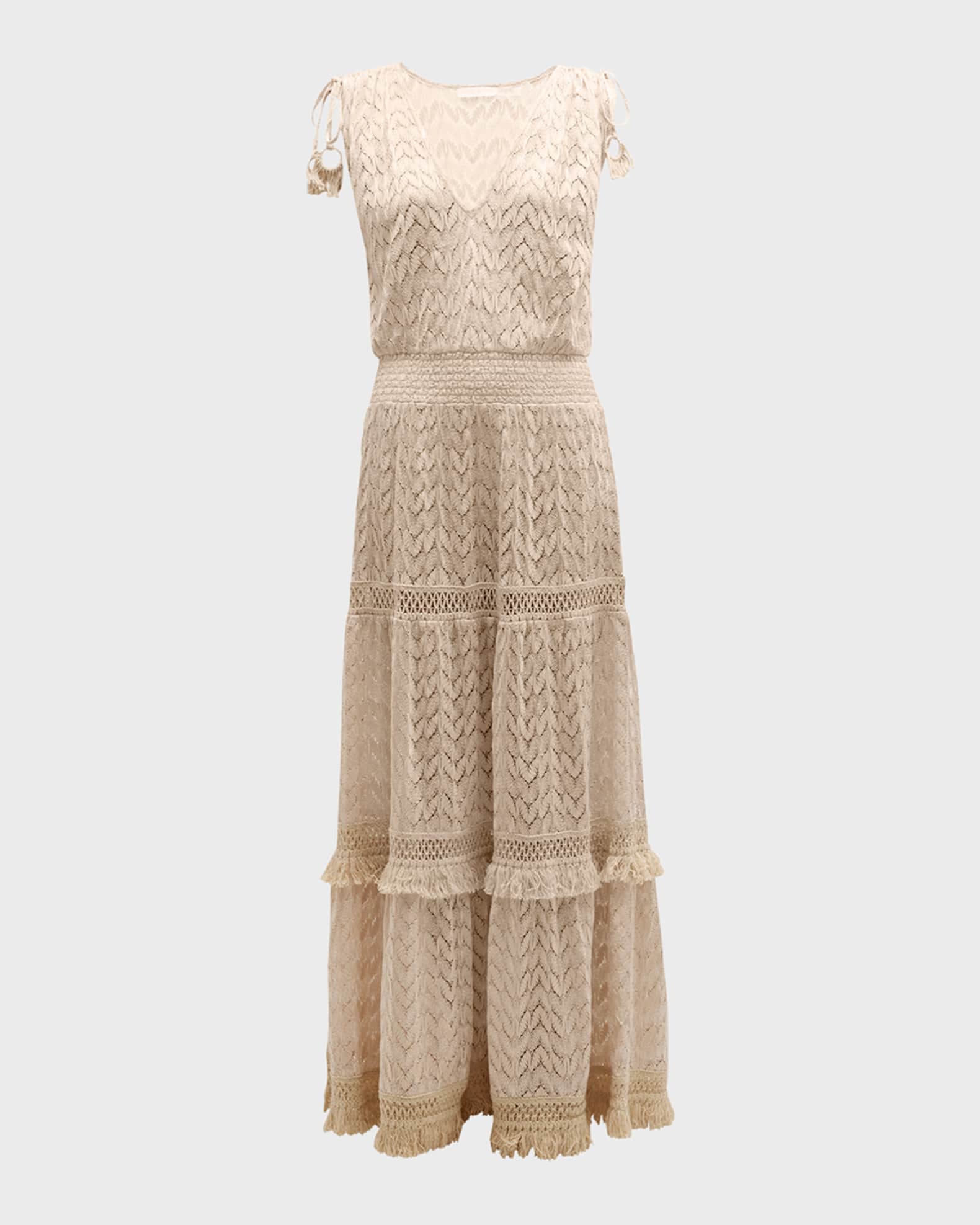 Ramy Brook Dorothy Fringe-Trim Maxi Dress | Neiman Marcus