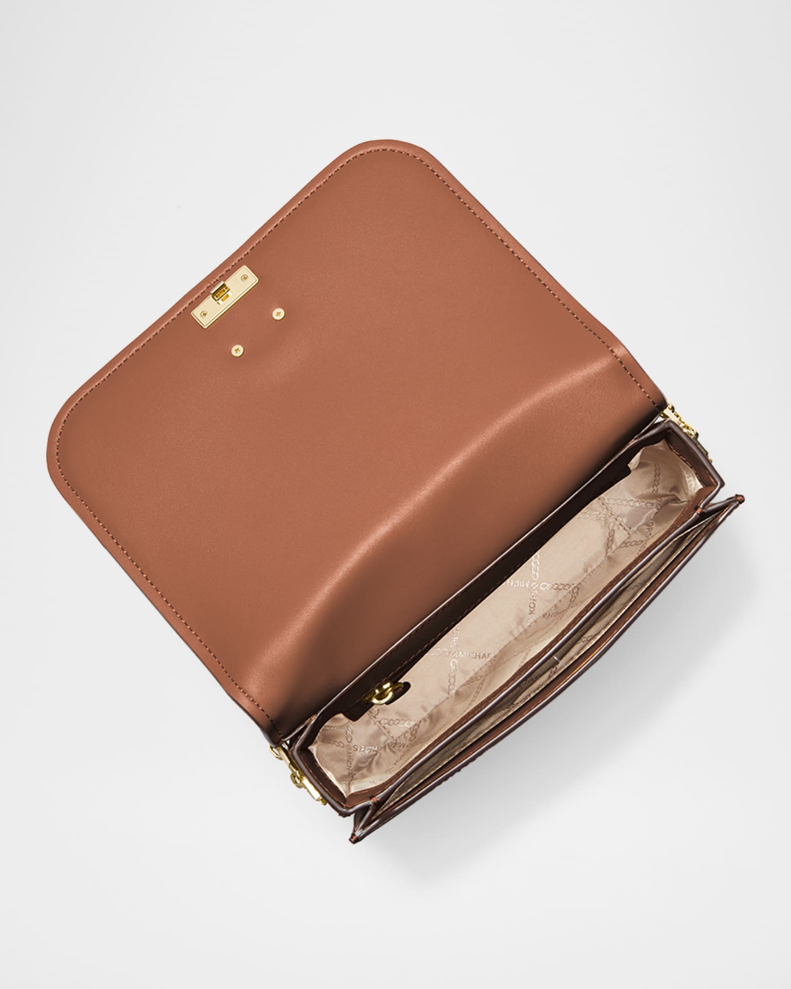 MICHAEL Michael Kors Delancey Medium Leather Crossbody Bag | Neiman Marcus