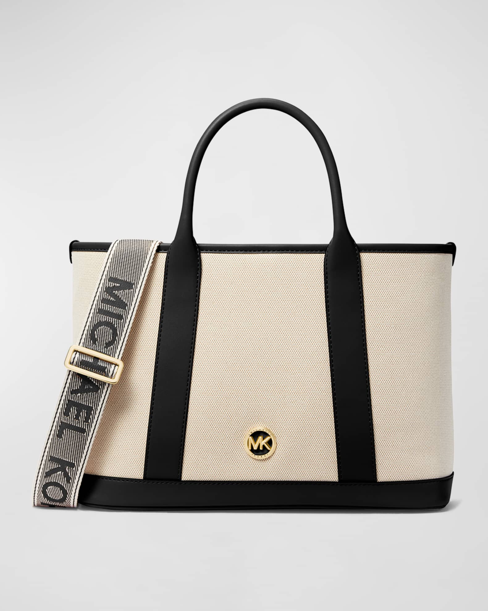 MICHAEL Michael Kors Luisa Medium Canvas Satchel Bag | Neiman Marcus