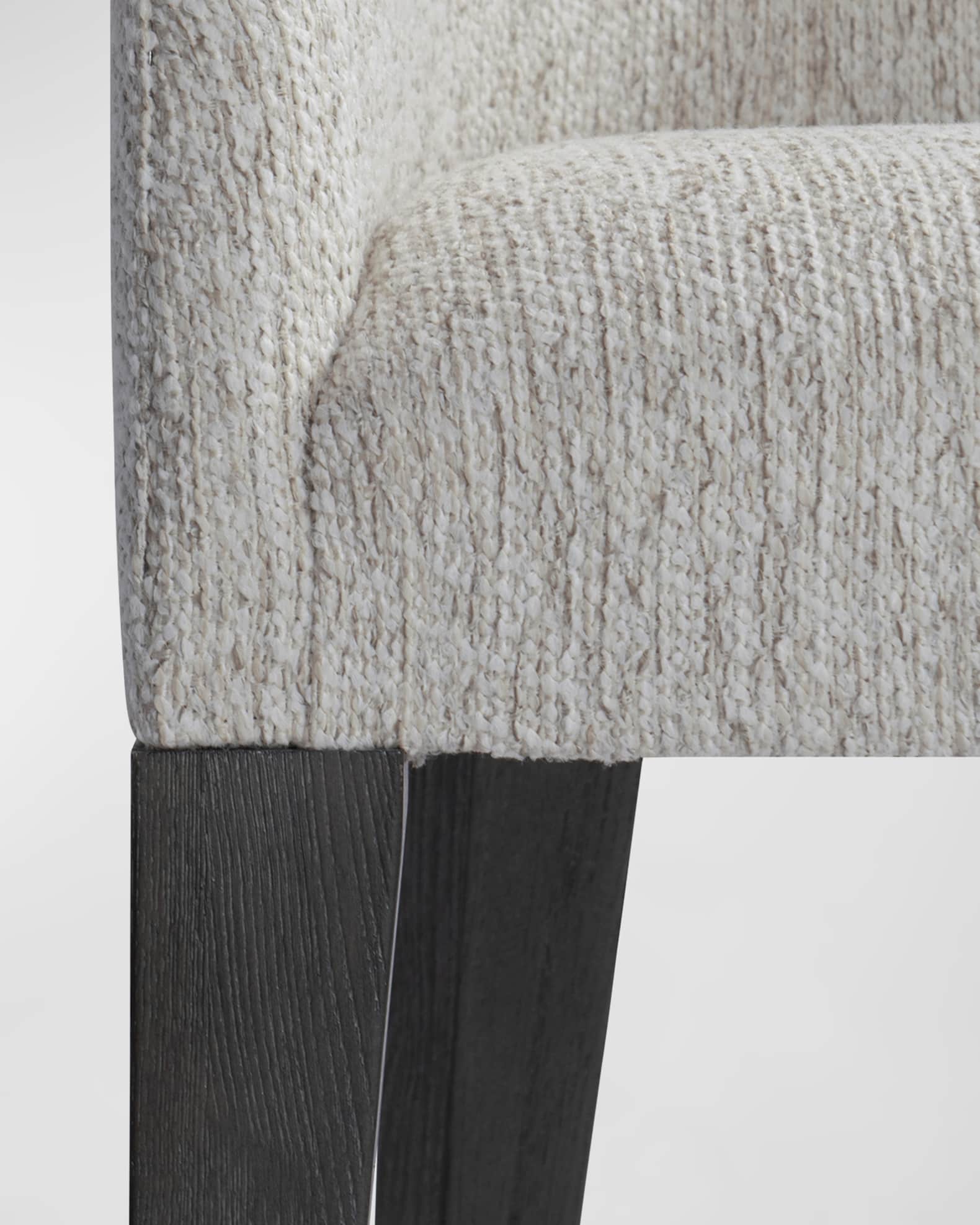 Bernhardt Prado Curved Upholstered Dining Arm Chair | Neiman Marcus