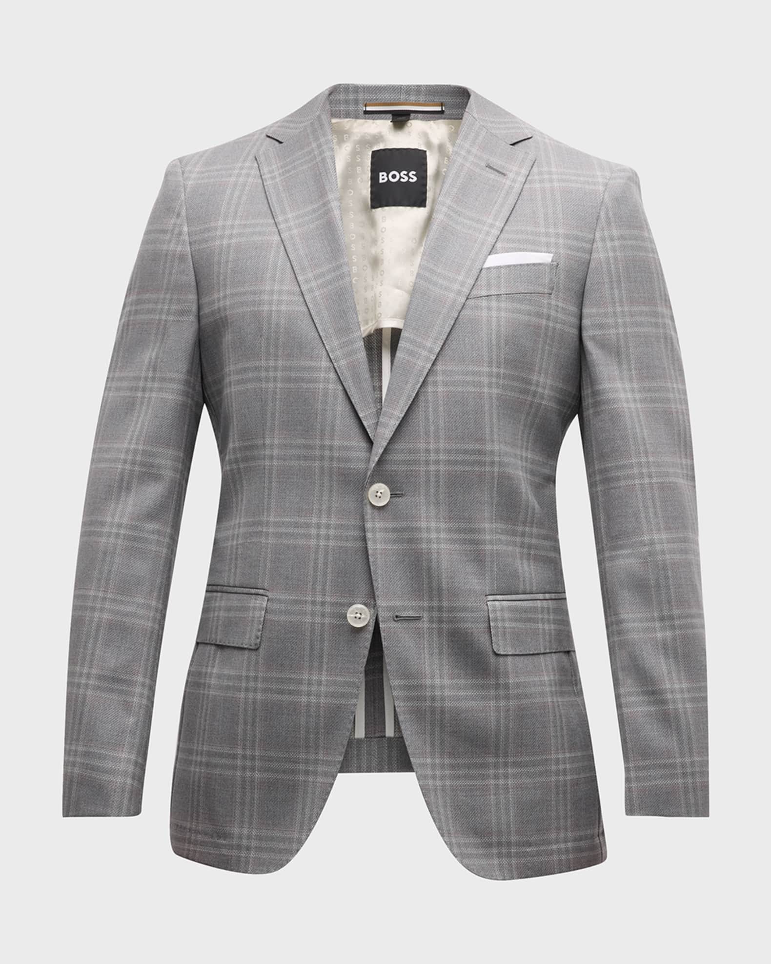 BOSS Men's Wool Check Two-Button Sport Coat | Neiman Marcus