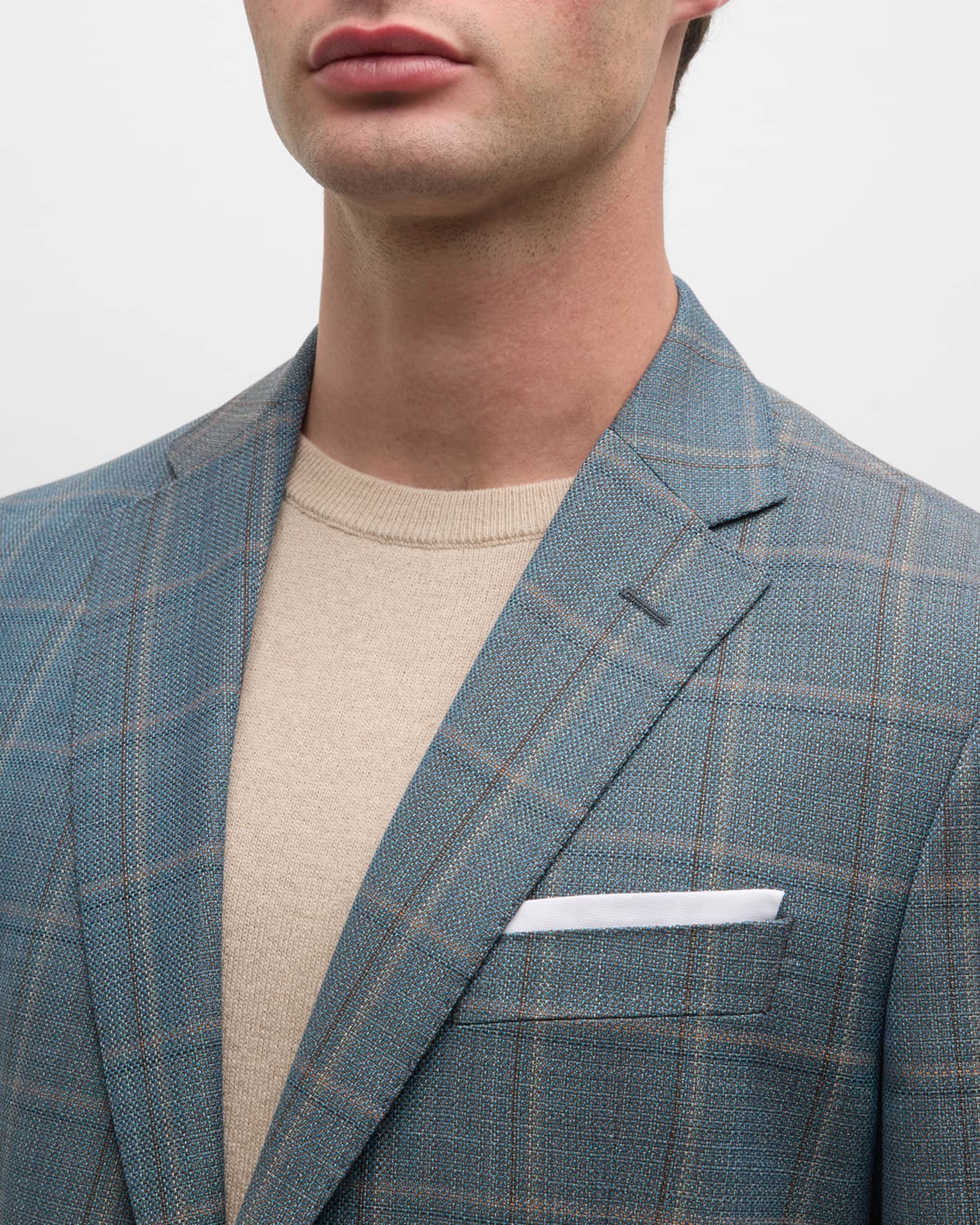 BOSS Men's Wool Windowpane Check Two-Button Sport Coat | Neiman Marcus